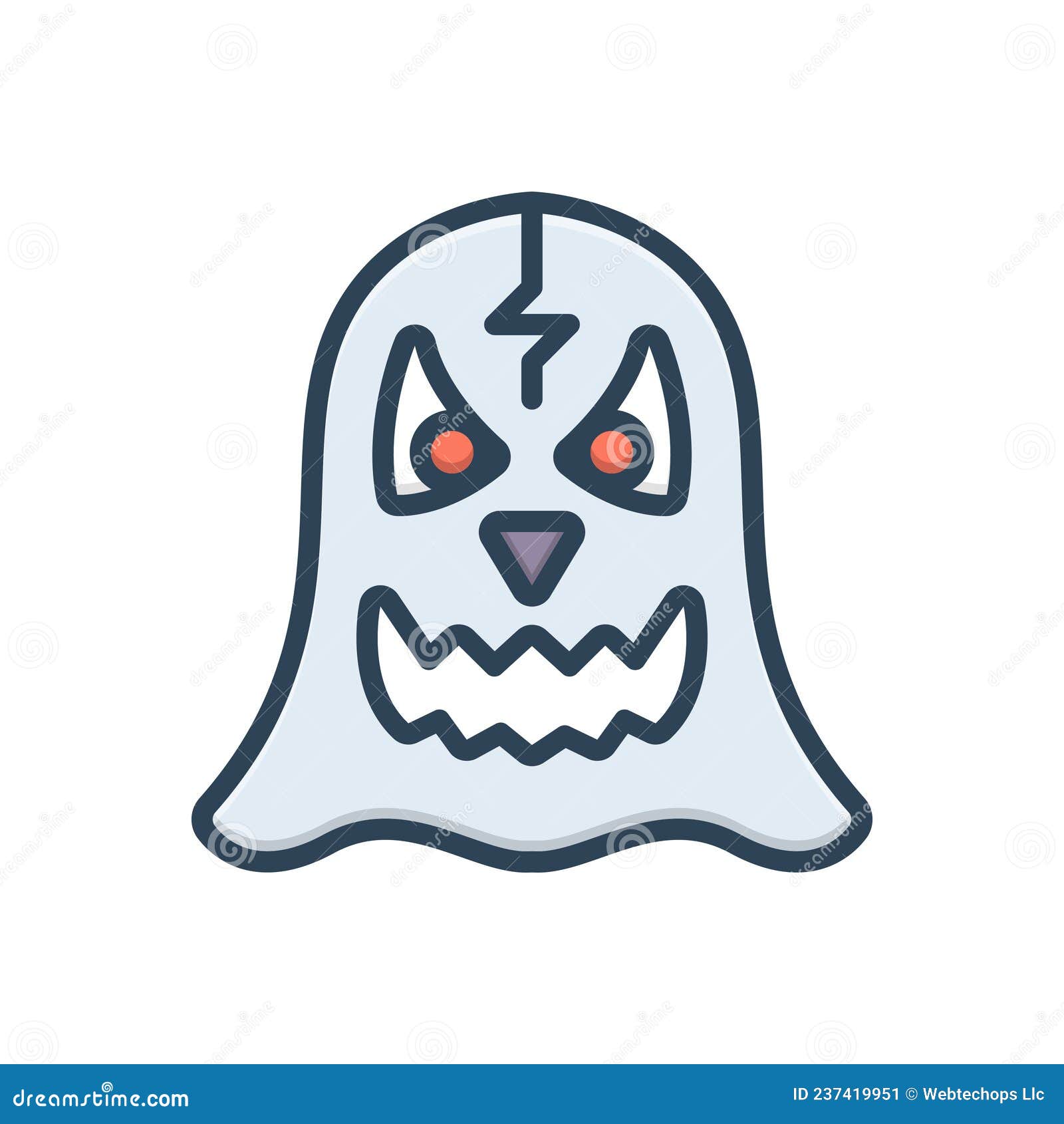 Color Illustration Icon for Terrible, Horrific and Horrible Stock ...