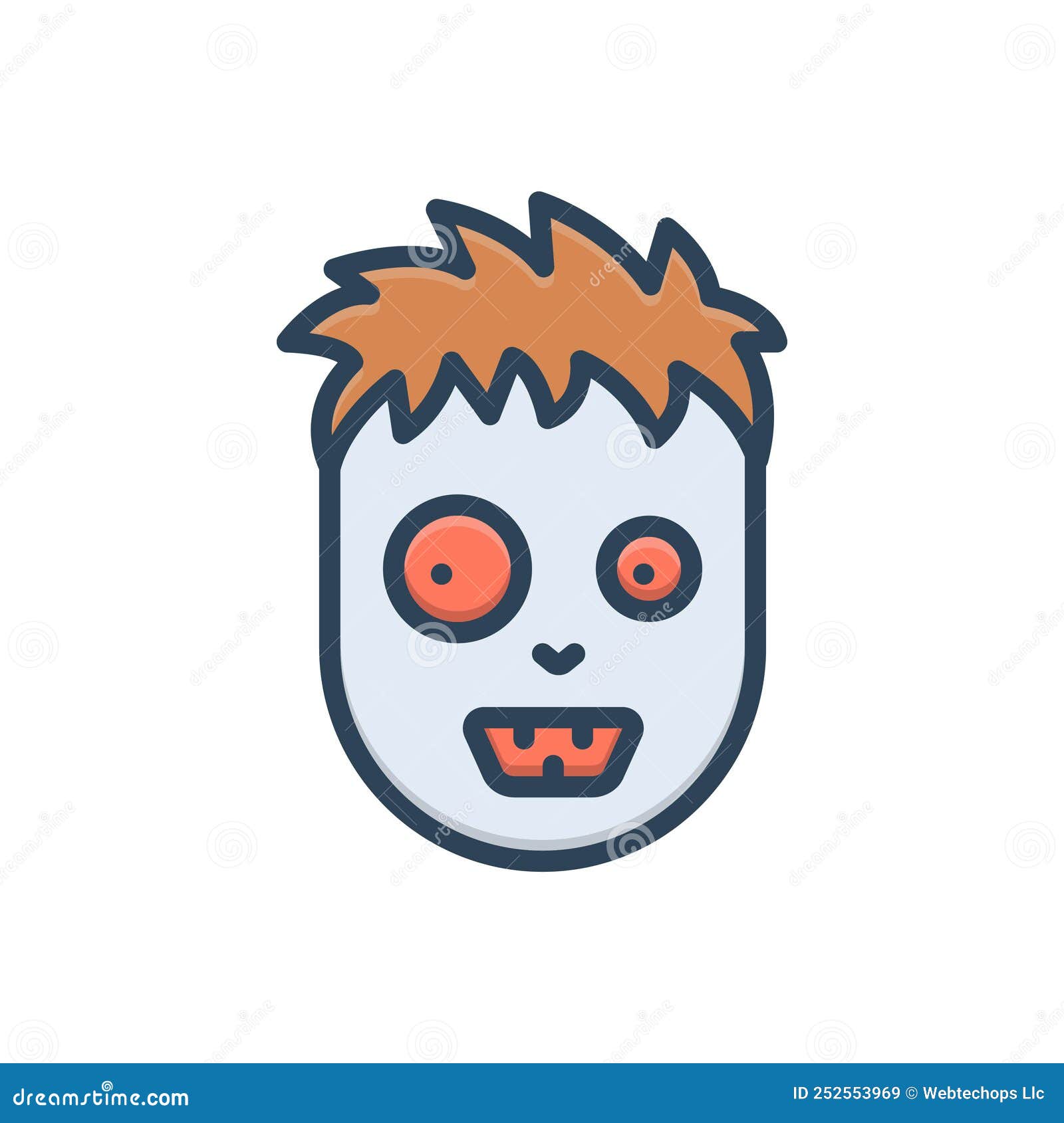 Color Illustration Icon for Terrible, Ghost and Dreadful Stock Vector ...