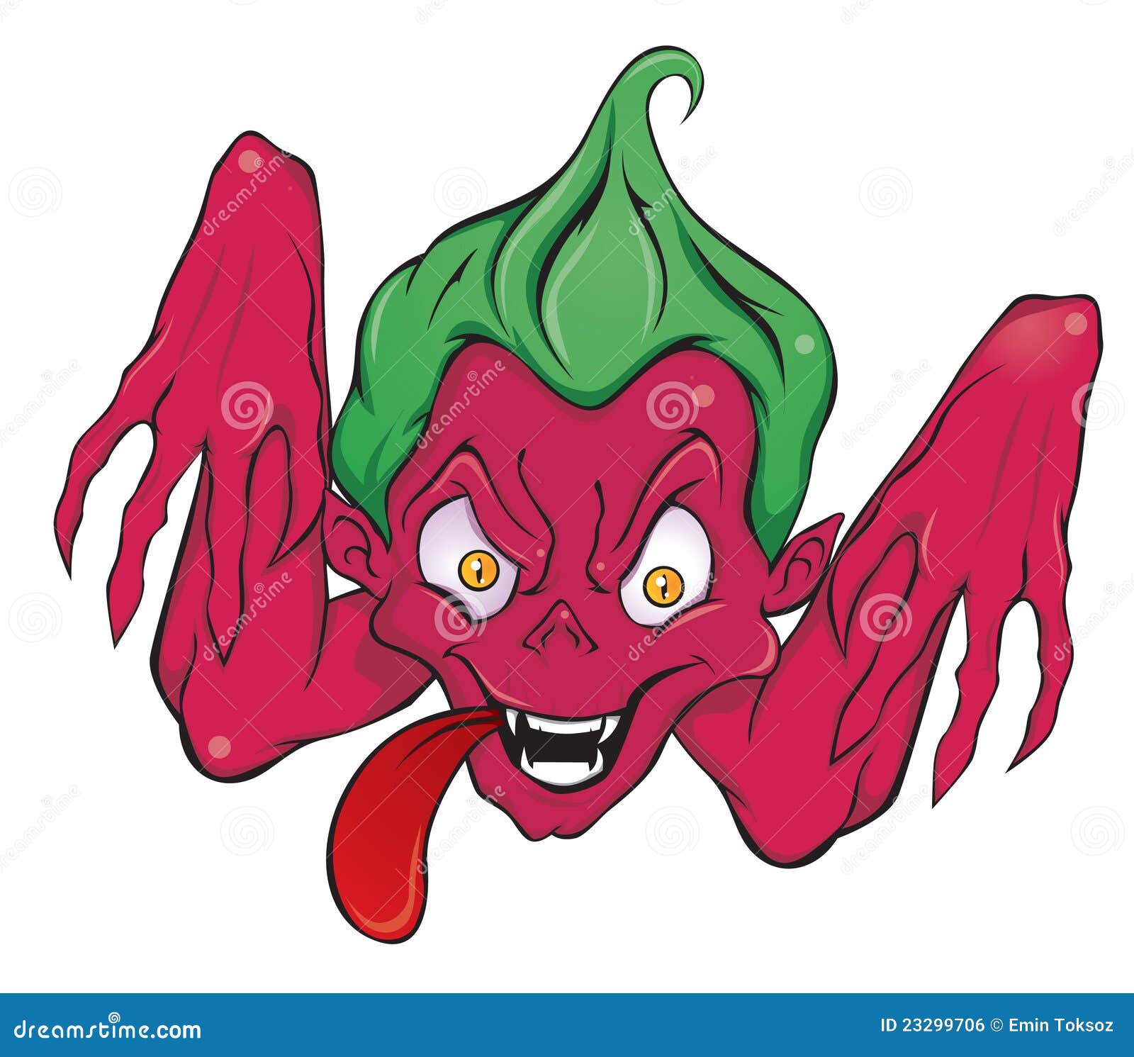 Terrible man stock illustration. Illustration of horrible - 23299706