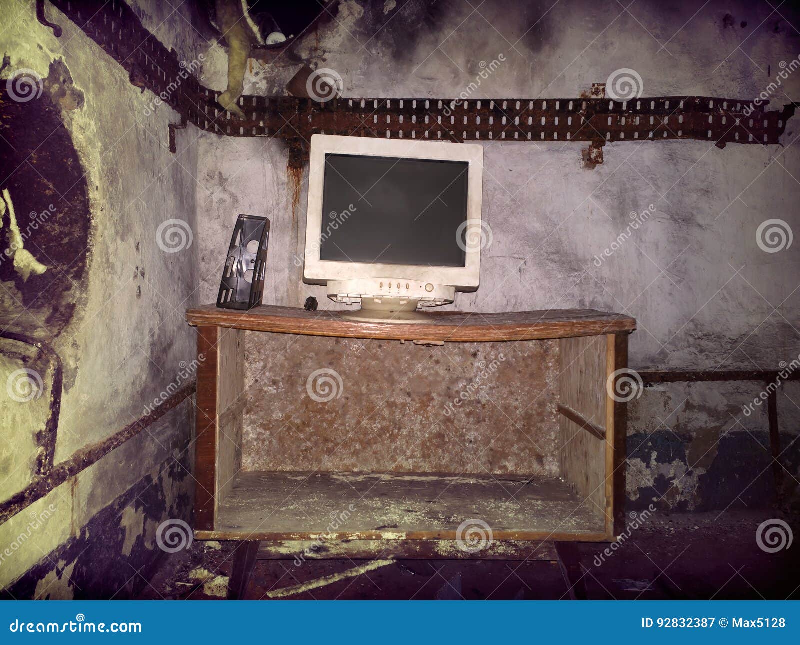 Terrible Room the Apocalypse Near. Stock Image - Image of abandoned ...