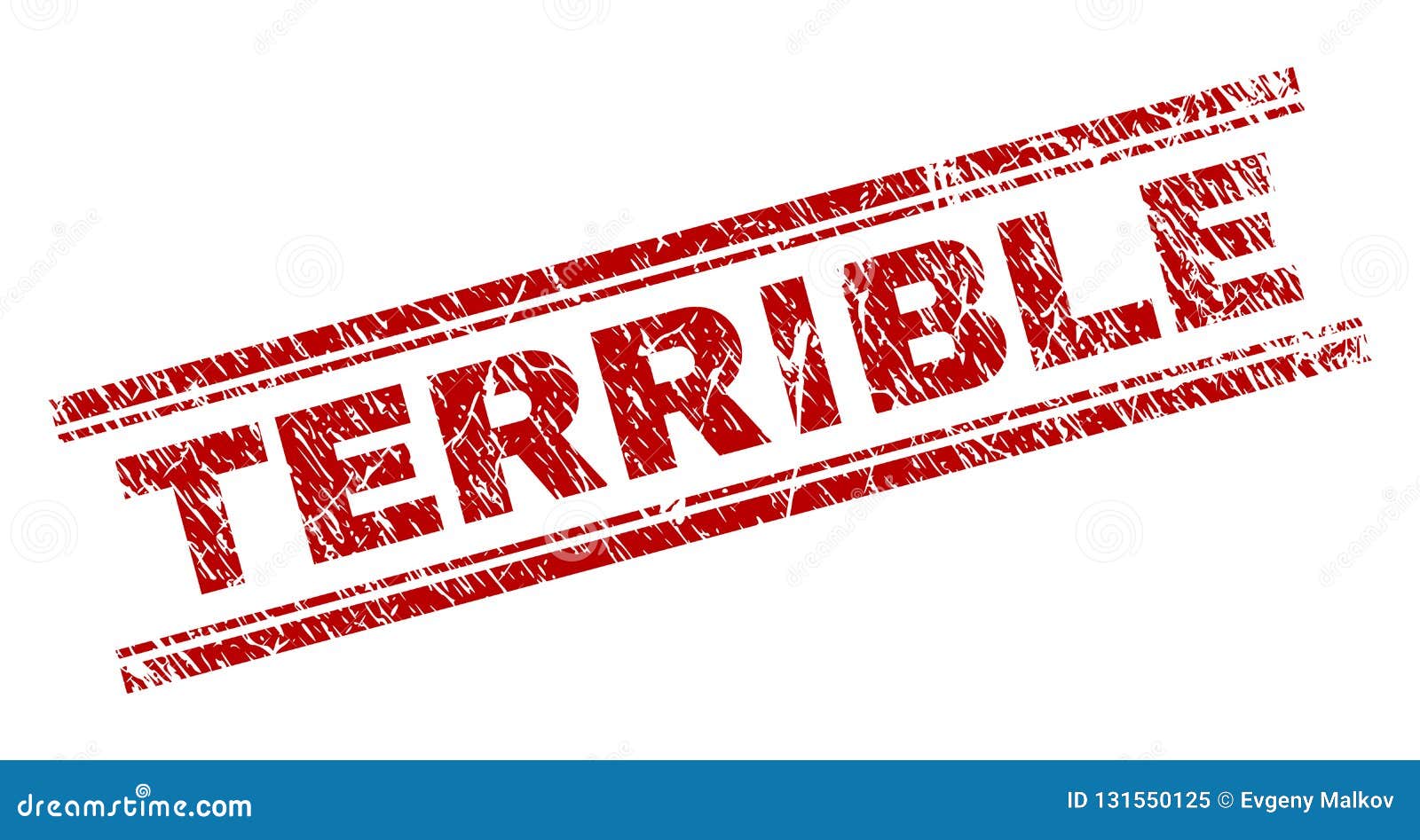 Grunge Textured TERRIBLE Stamp Seal Stock Vector - Illustration of ...