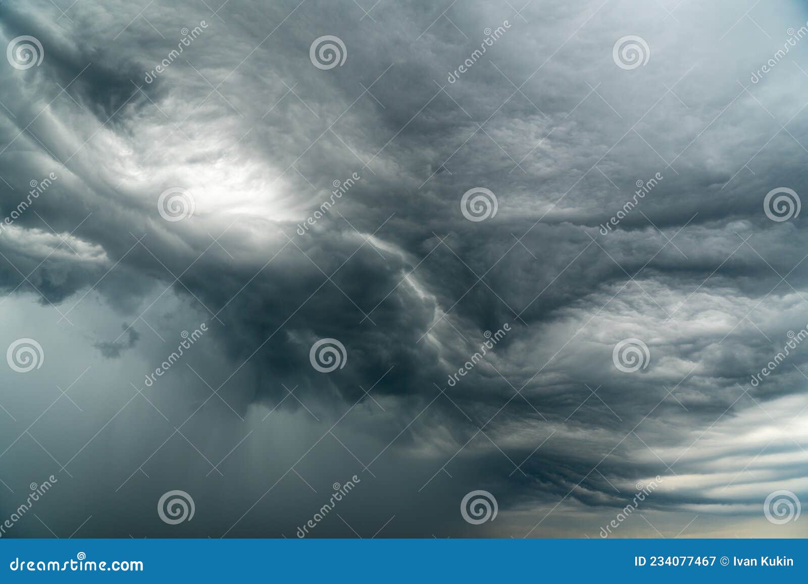 Terrible Storm Clouds, the Beginning of a Hurricane Stock Image - Image ...