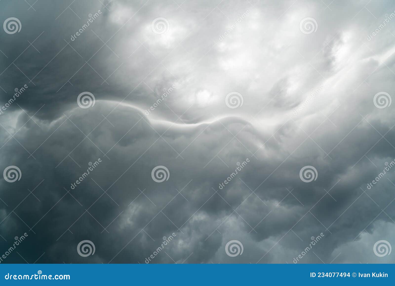 Terrible Storm Clouds, the Beginning of a Hurricane Stock Photo - Image ...