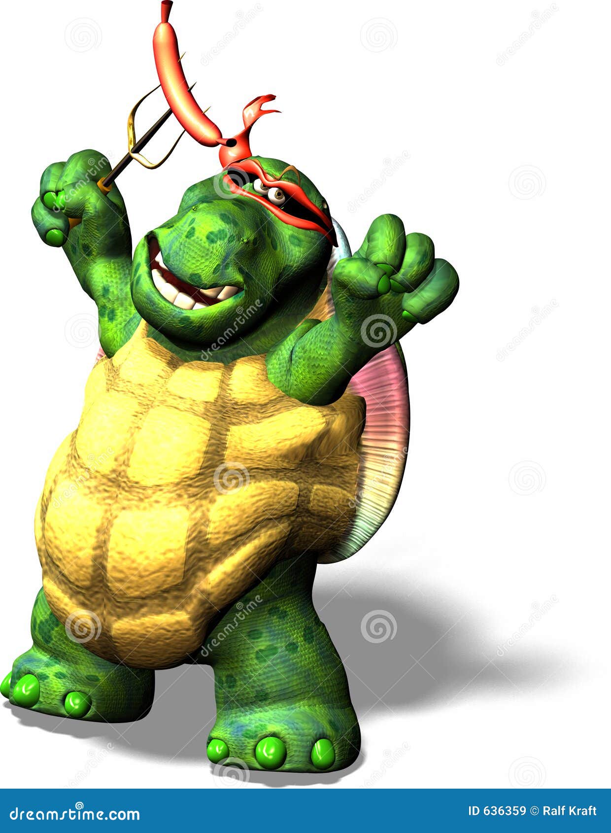 Terrible Turtle stock illustration. Illustration of bunt - 636359