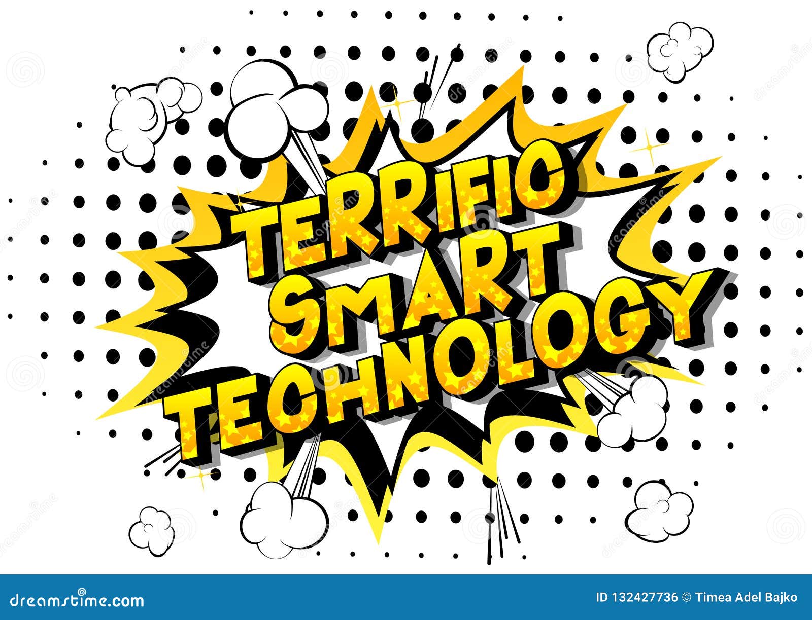 Terrific Smart Technology - Comic Book Style Words. Stock Vector ...