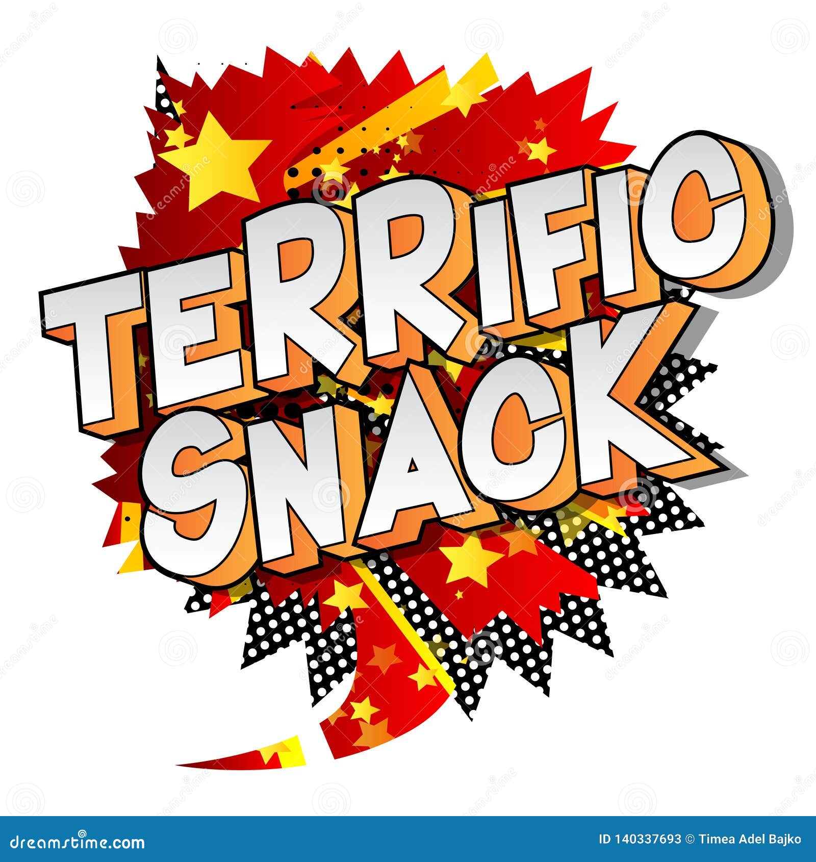 Terrific Snack - Comic Book Style Words. Vector Illustration ...