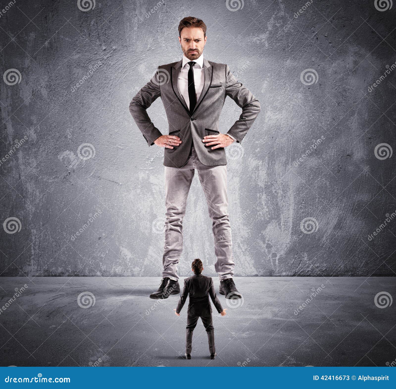 Terrified by the boss stock image. Image of manager, obstacle - 42416673