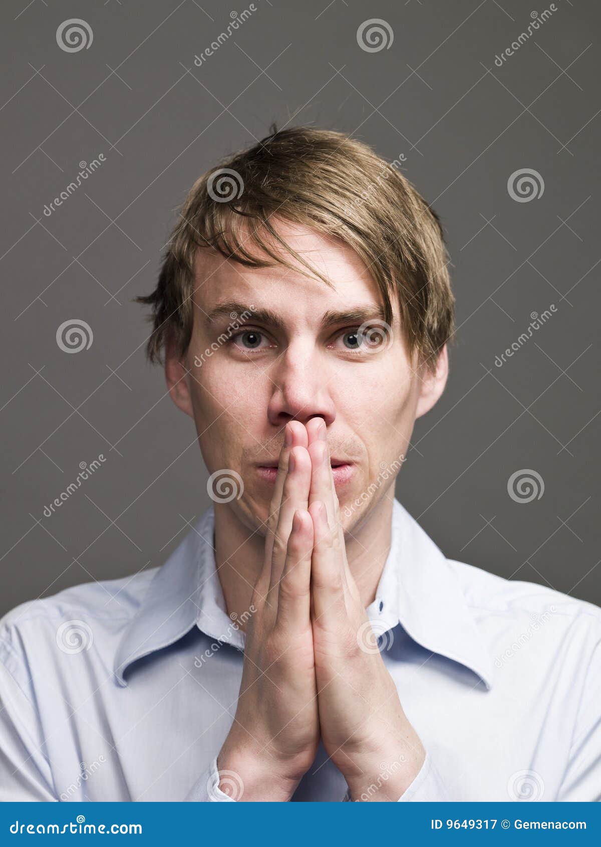 Terrified man stock image. Image of people, looking, expression - 9649317