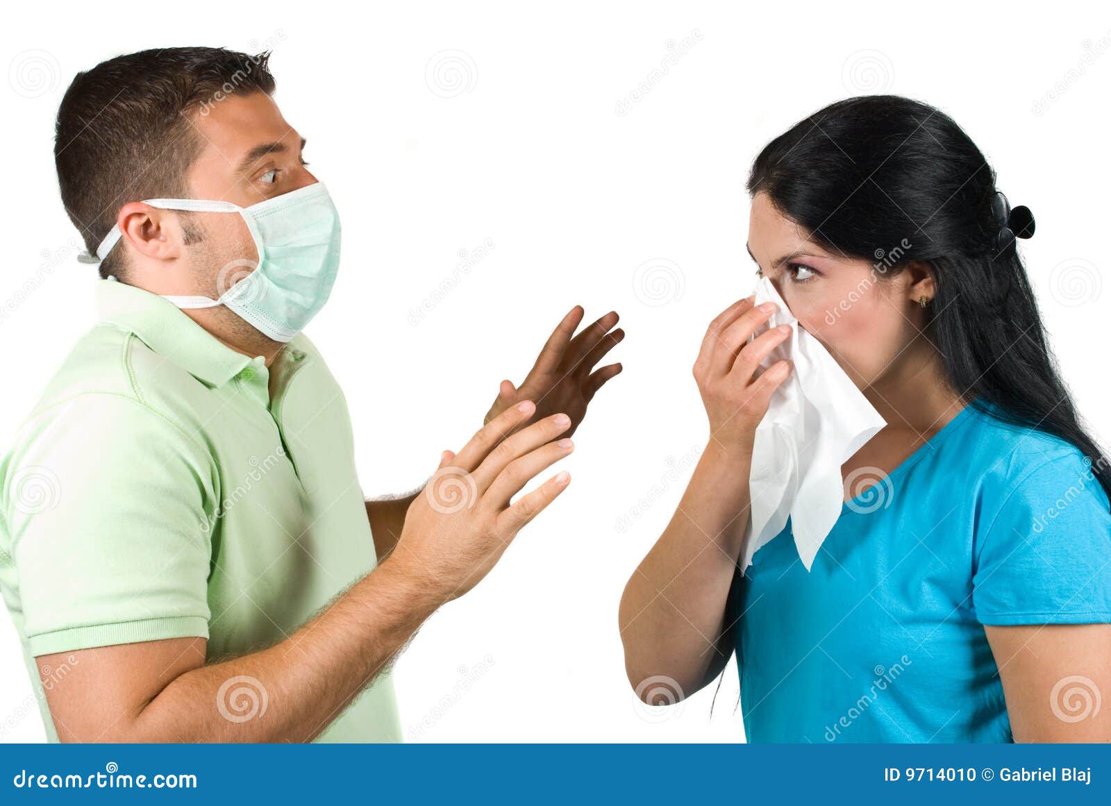 Terrified Man with Protective Mask about Coronavirus Stock Photo ...