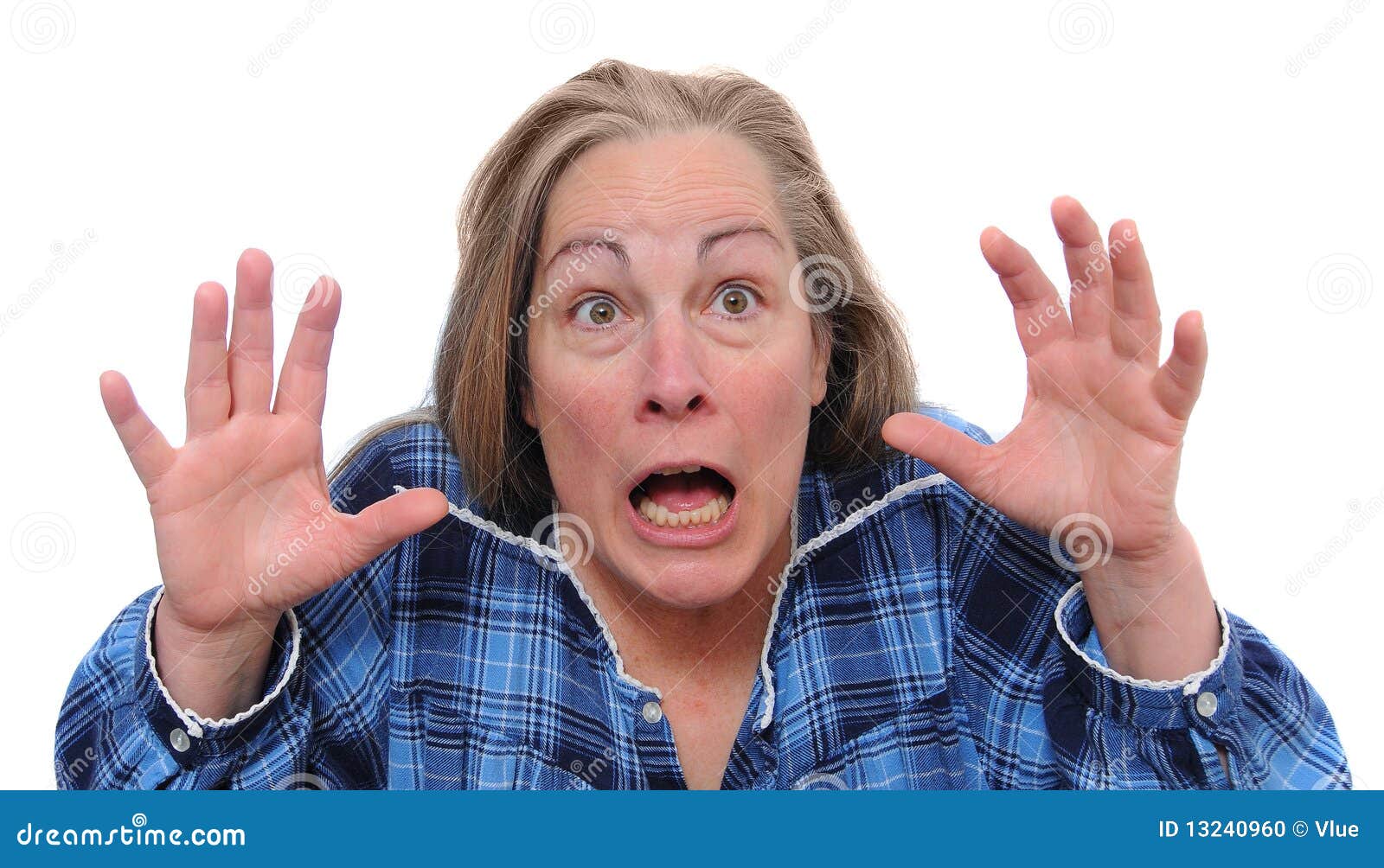 Terrified woman stock photo. Image of freeze, crazy, scary - 13240960