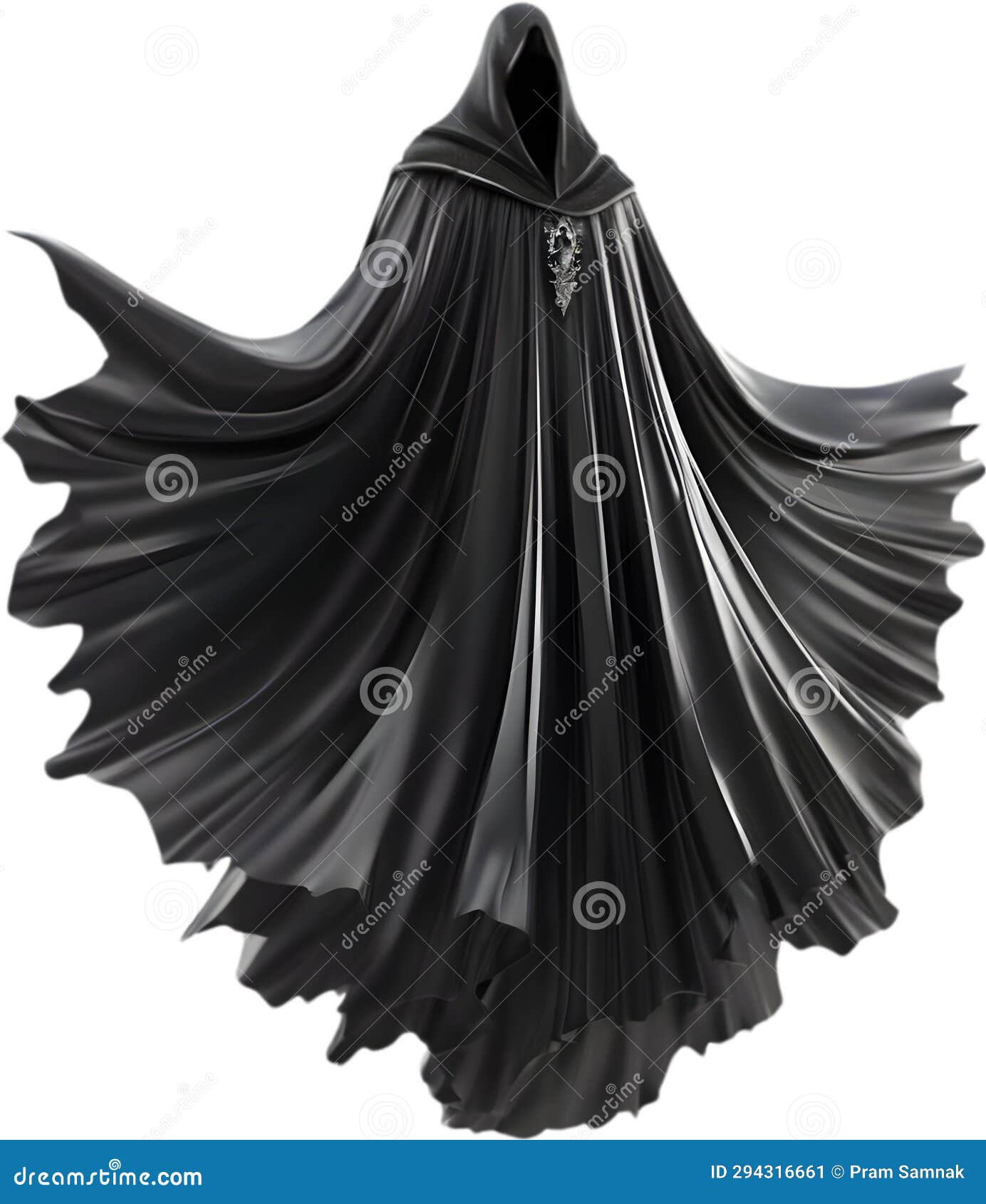 Ghost King Silhouette Scary Monster Fantasy Vector Illustration ...