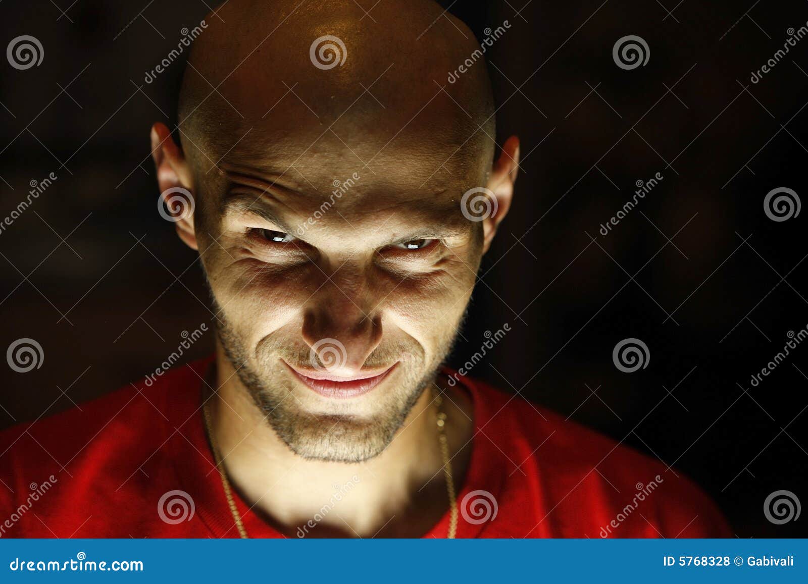 Terrifying Cold Bloded Male Stock Photo - Image of face, blooded: 5768328