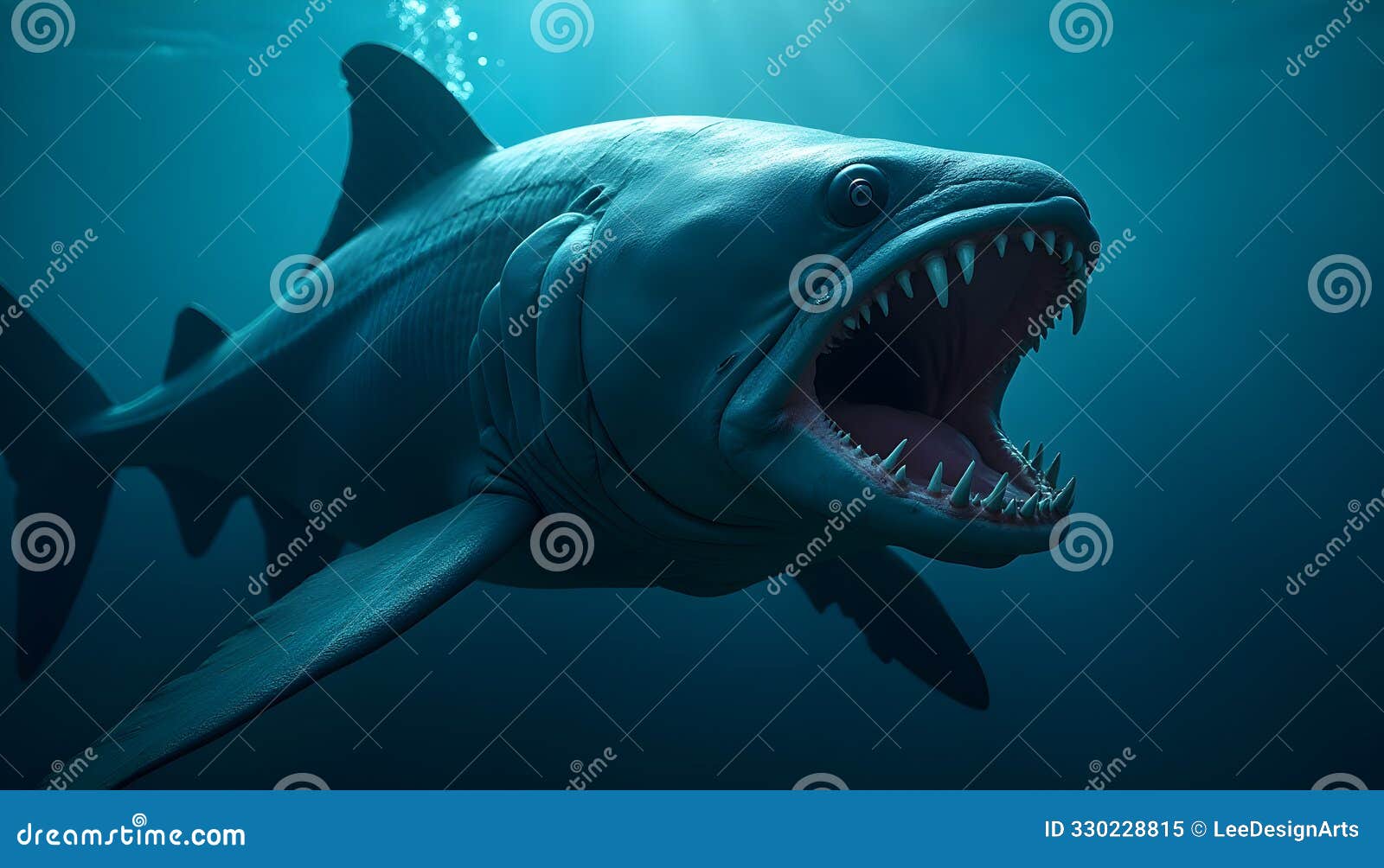 Terrifying Deep-Sea Monster Fish with Sharp Teeth in Underwater ...