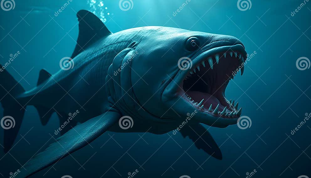 Terrifying Deep-Sea Monster Fish with Sharp Teeth in Underwater ...