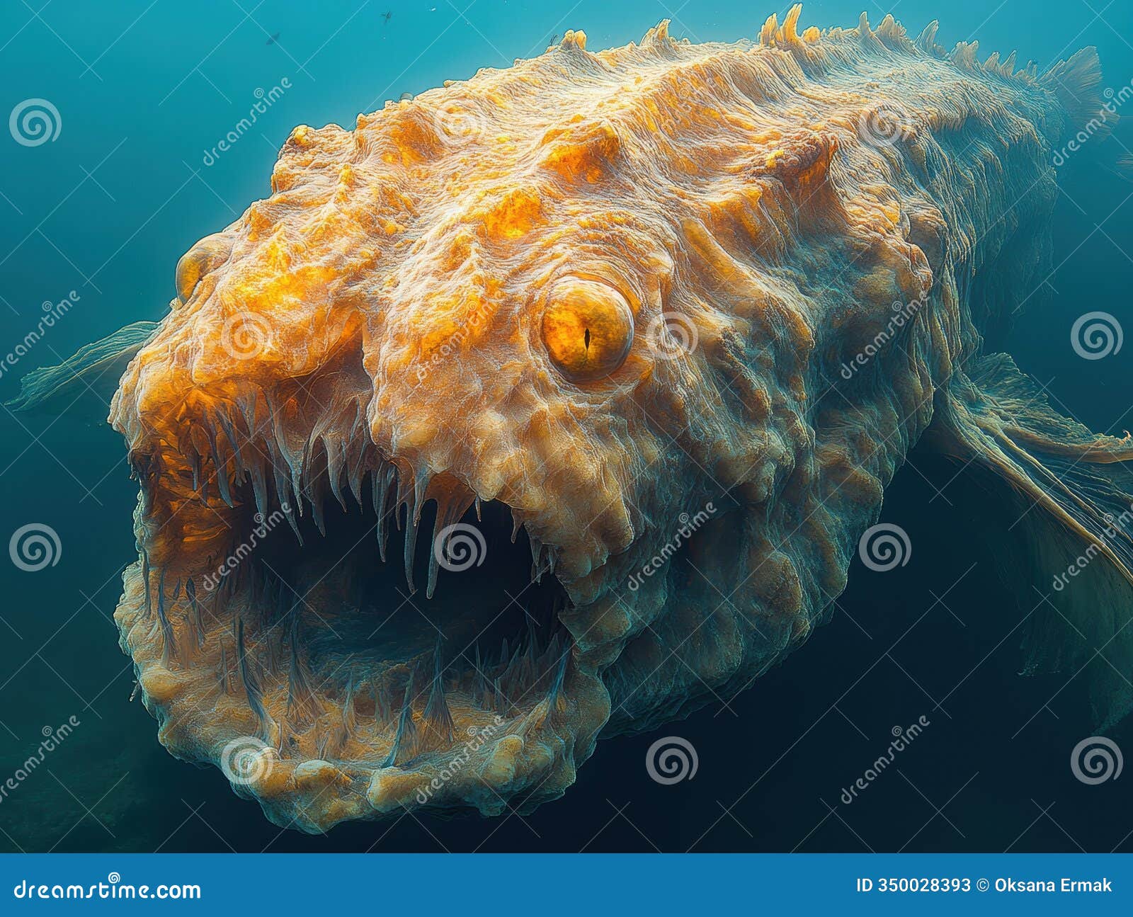 A Terrifying Deep-sea Monster, an Ugly Fish with a Massive Gaping Mouth ...