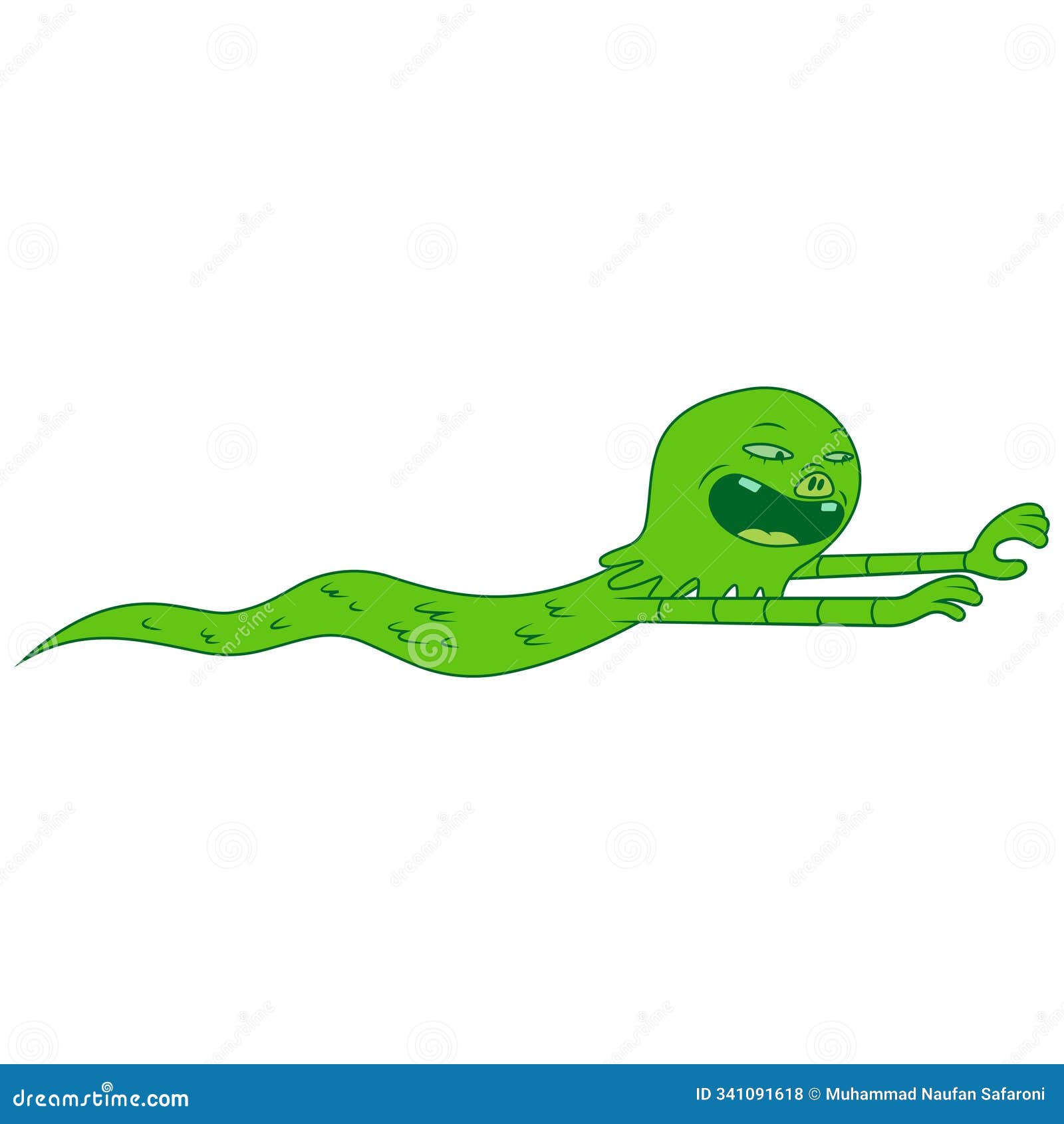 A Terrifying Ghost Shadow Vector Illustration | CartoonDealer.com ...