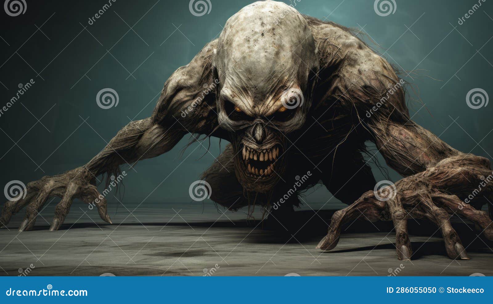 Terrifying Monster in Death Strike Pose: Cryengine, Intel Core, Xbox ...