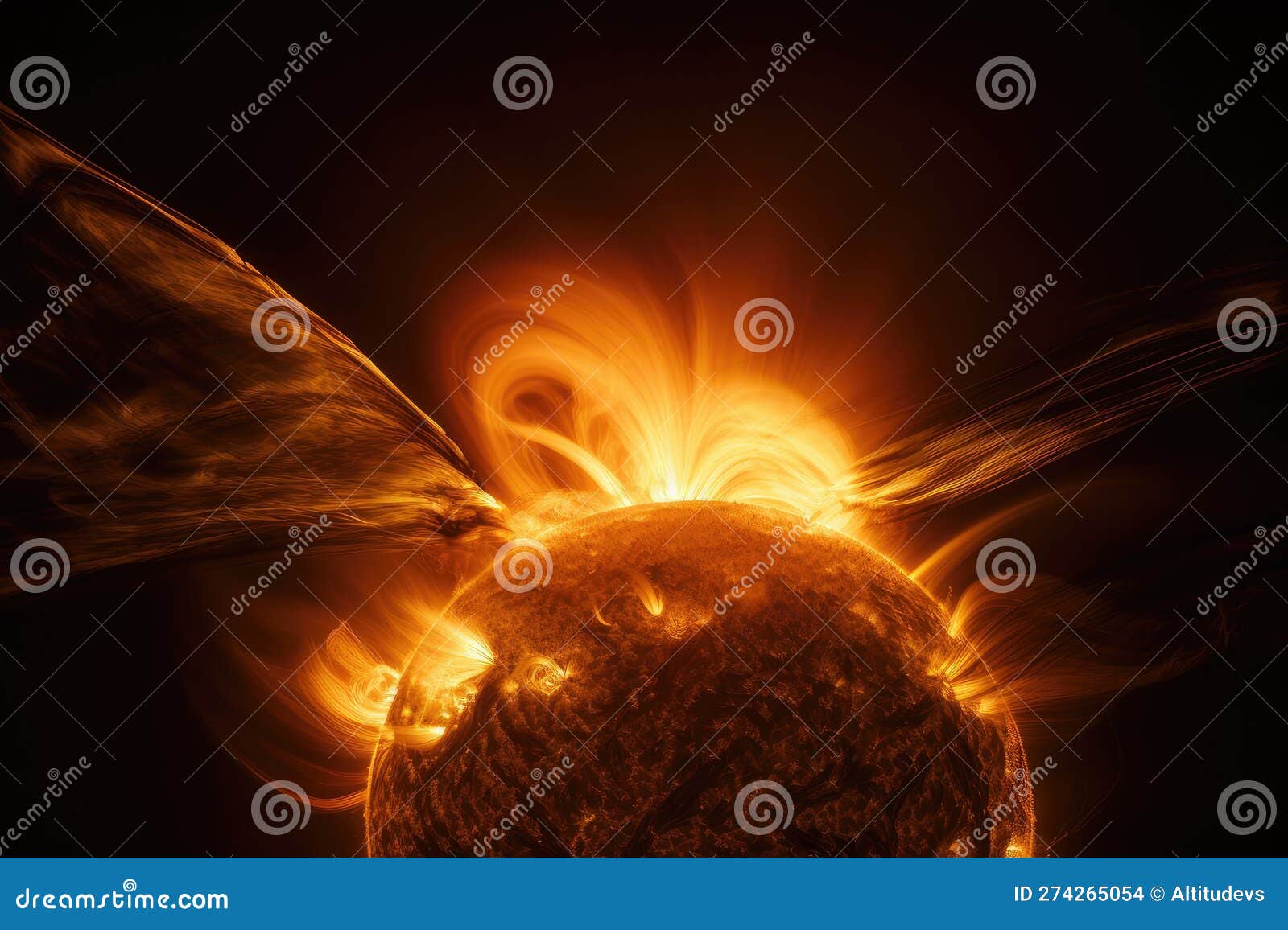 Terrifying View of the Sun, with Massive Solar Flare and Coronal Mass ...