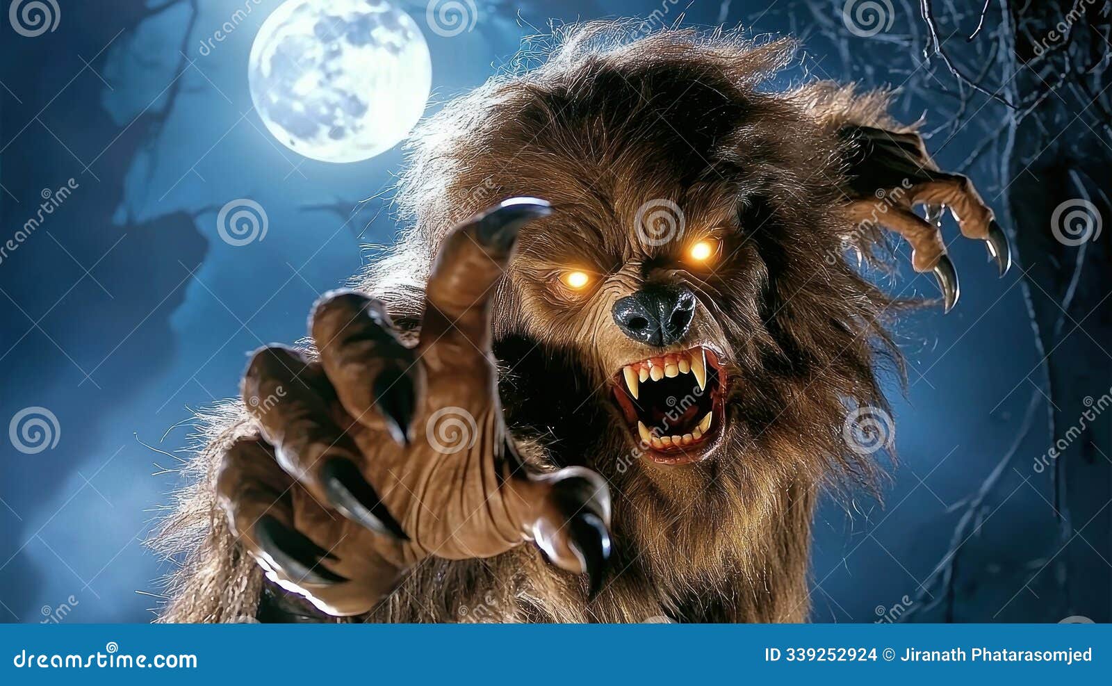 Werewolf Costume. Cartoon Vector | CartoonDealer.com #258761669