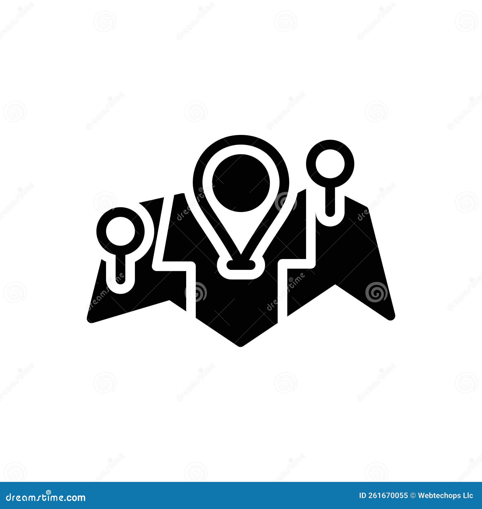 Black Solid Icon for Territories, Area and Region Stock Vector ...