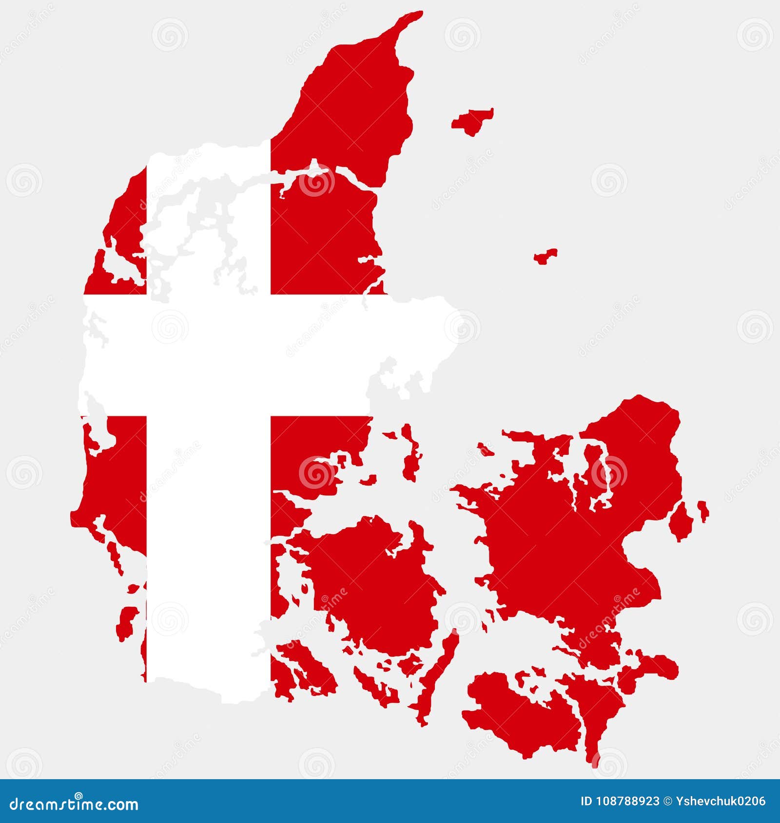 Denmark Map With Gray Tone On Png Or Transparent Background ...