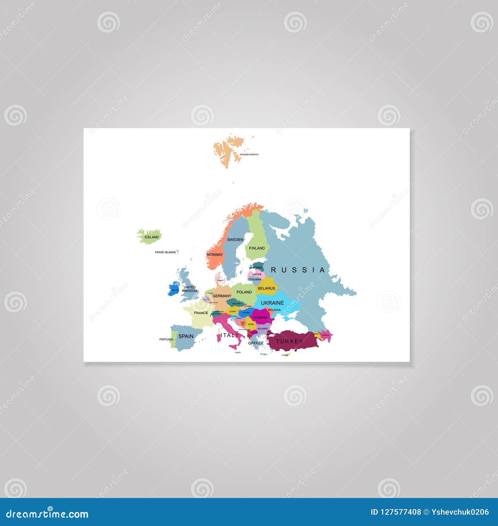 Europe Map With Gray Tone On Png Or Transparent Background,illustration ...