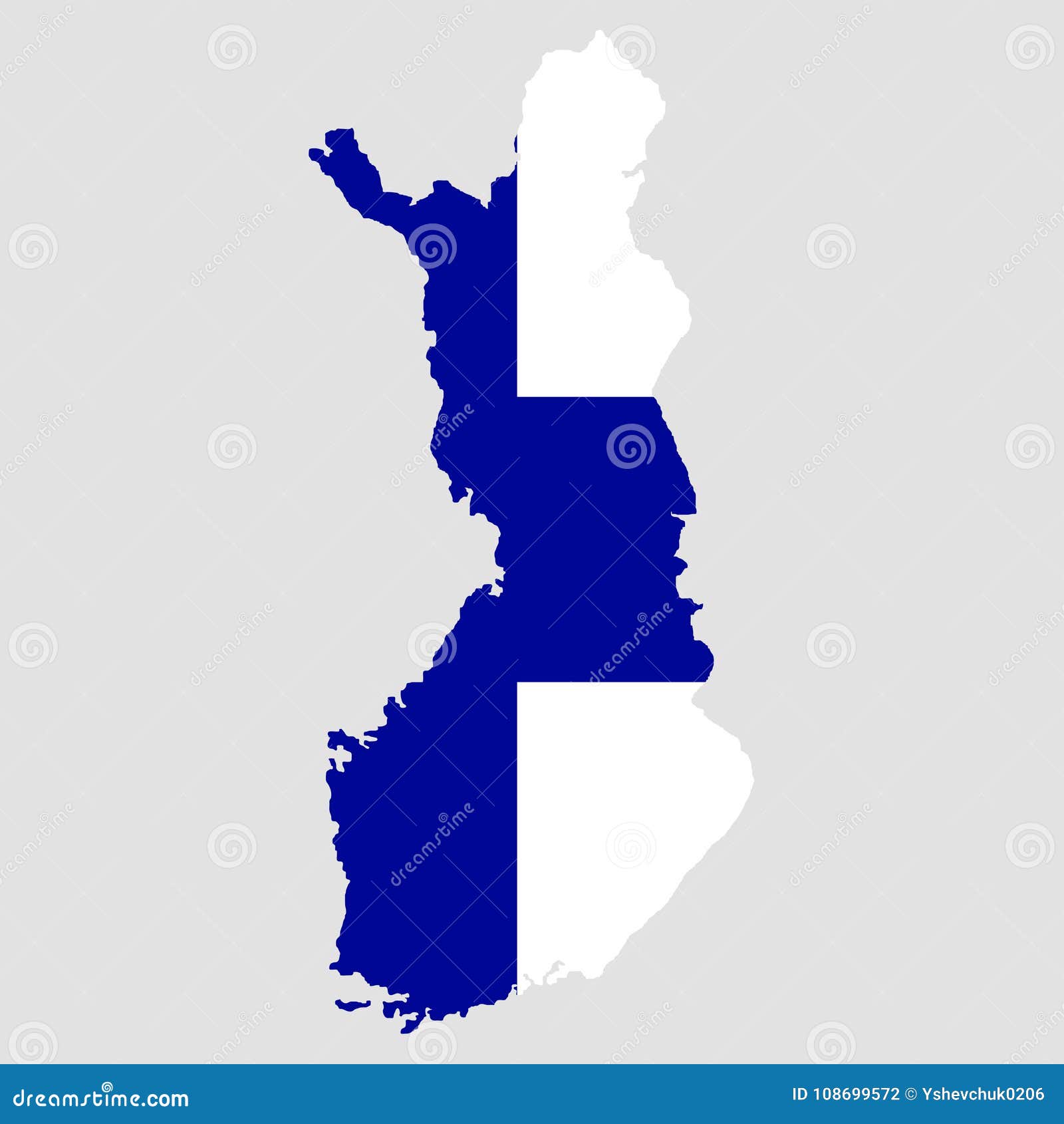 Finland Map With Gray Tone On Png Or Transparent Background ...