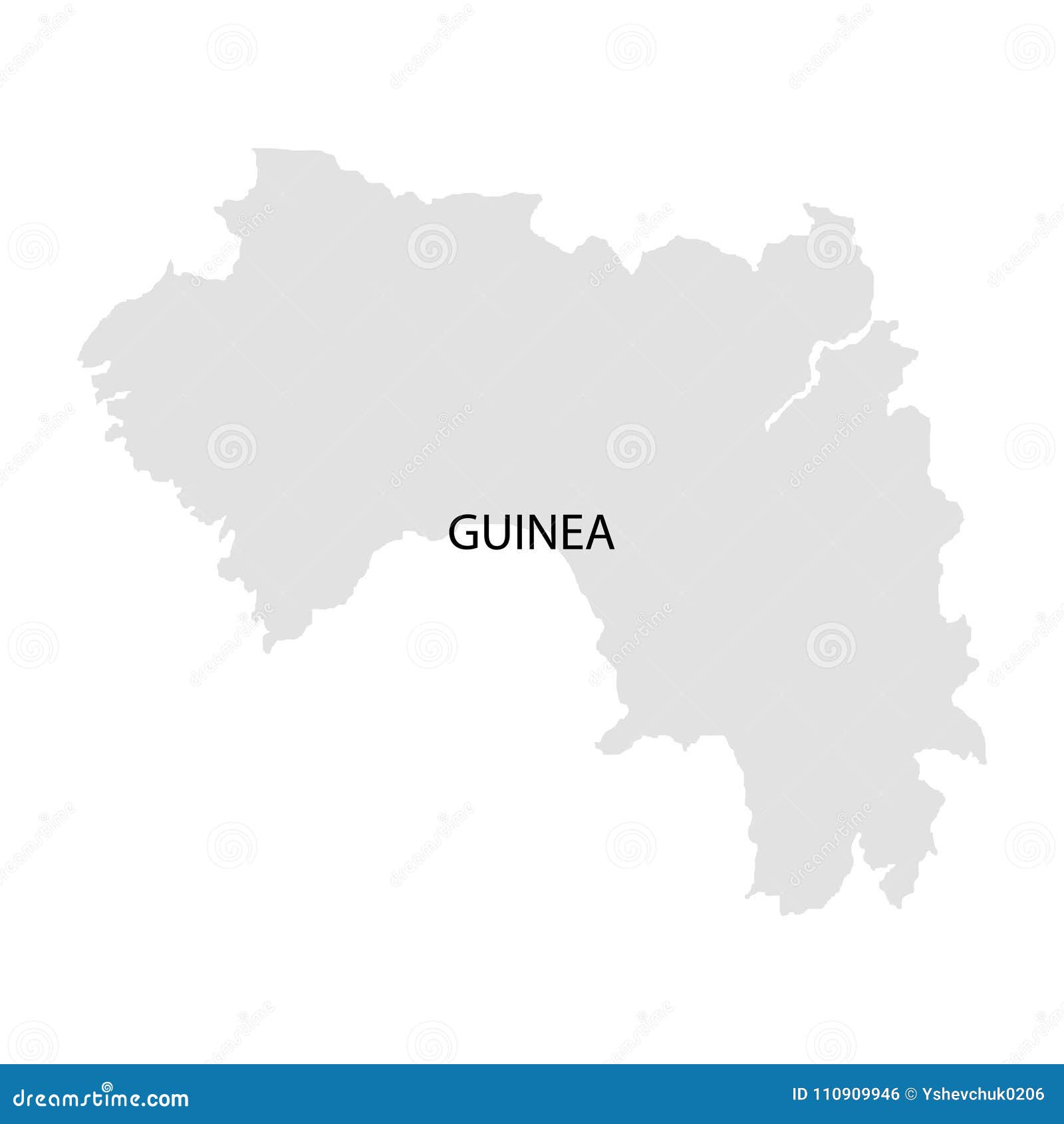 Territory of Guinea. White Background. Vector Illustration Stock Vector ...