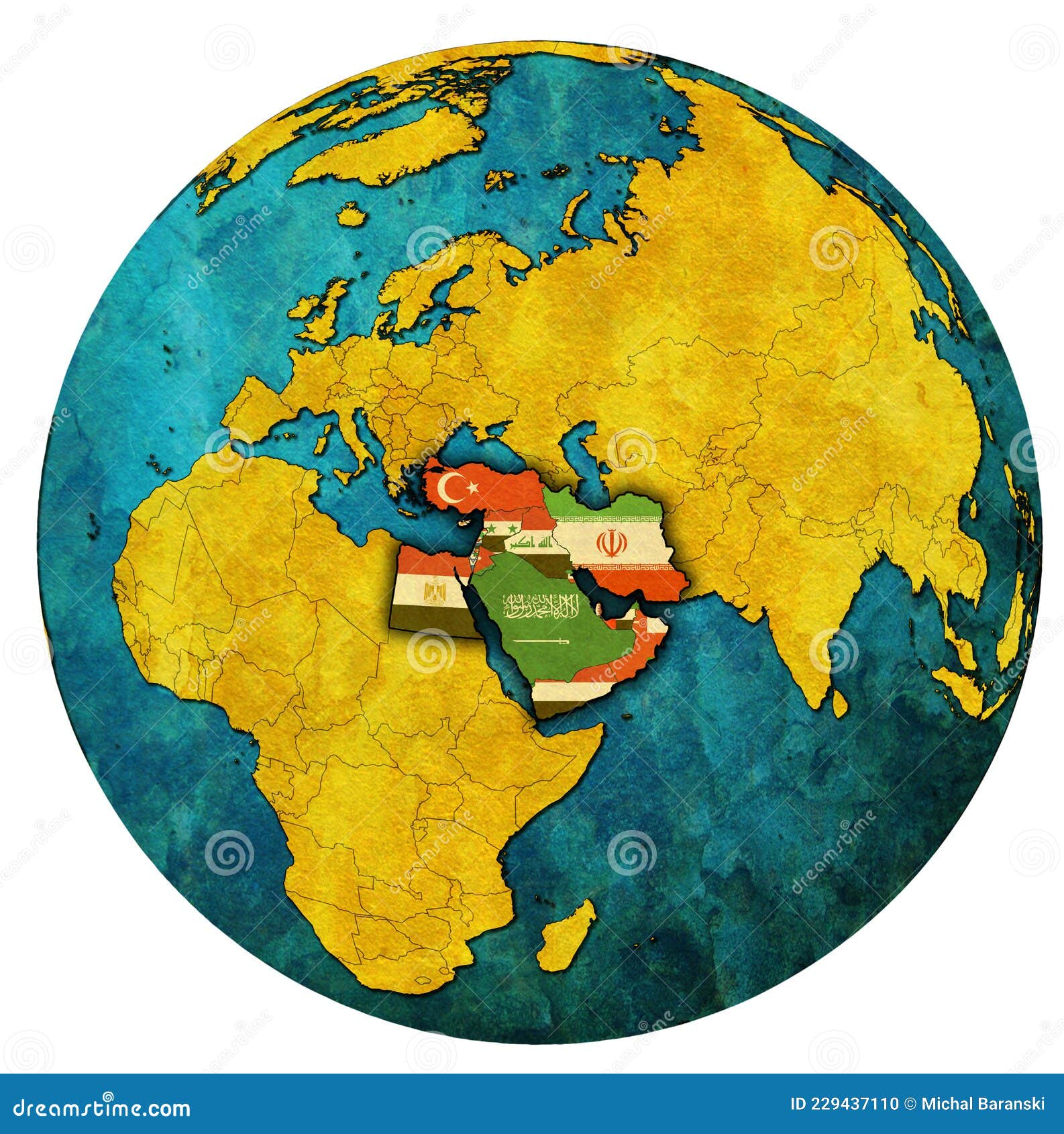 503 Drapeaux De Pays De Moyen Orient Photos libres de droits et ...