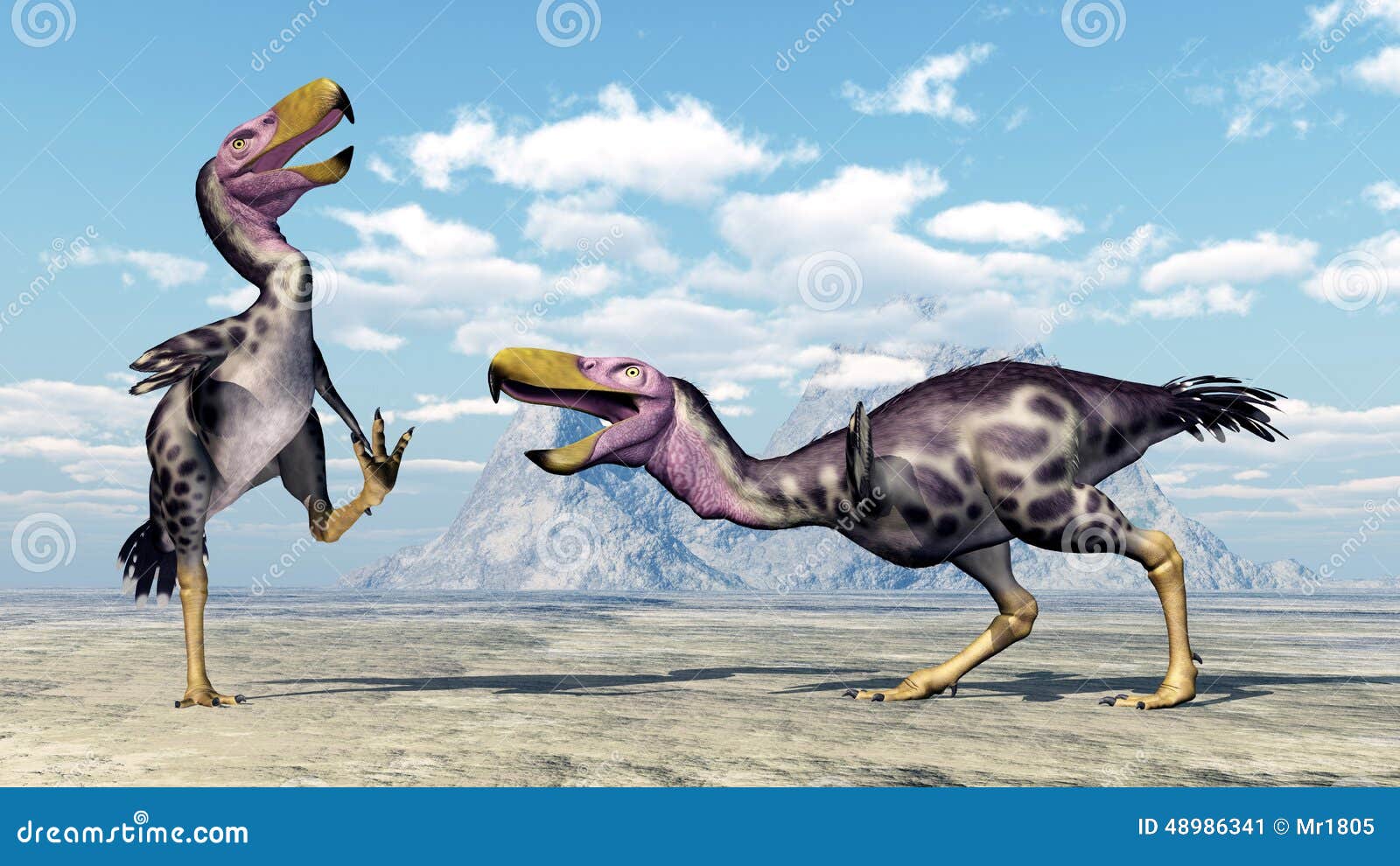 Terror Bird Phorusrhacos Royalty-Free Illustration | CartoonDealer.com ...