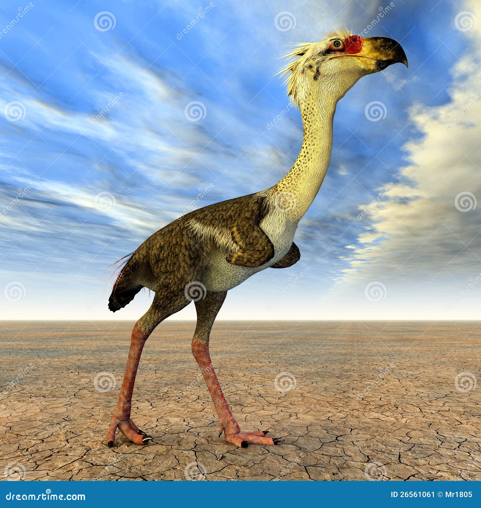 Terror Bird Phorusrhacos Royalty-Free Illustration | CartoonDealer.com ...
