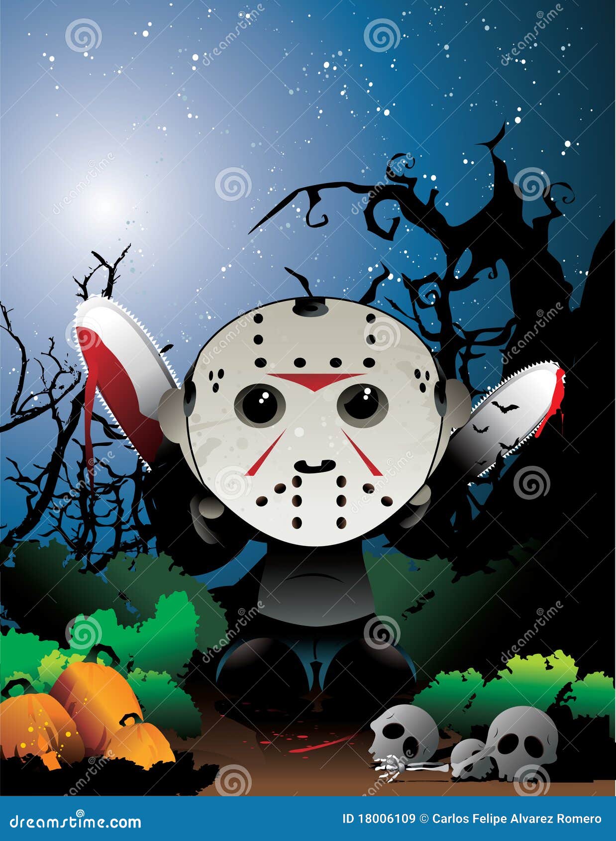 Terror character stock vector. Illustration of halloween - 18006109