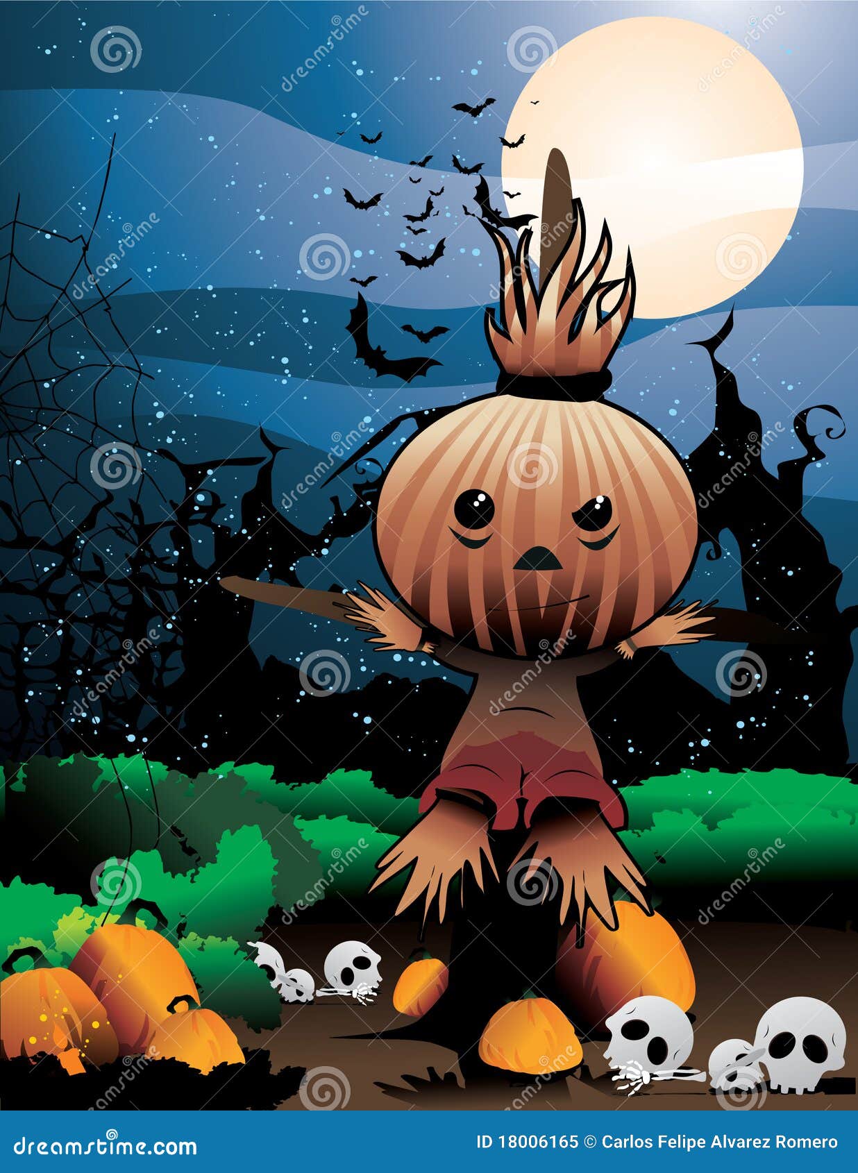 Terror Character Cartoon Vector | CartoonDealer.com #18006117