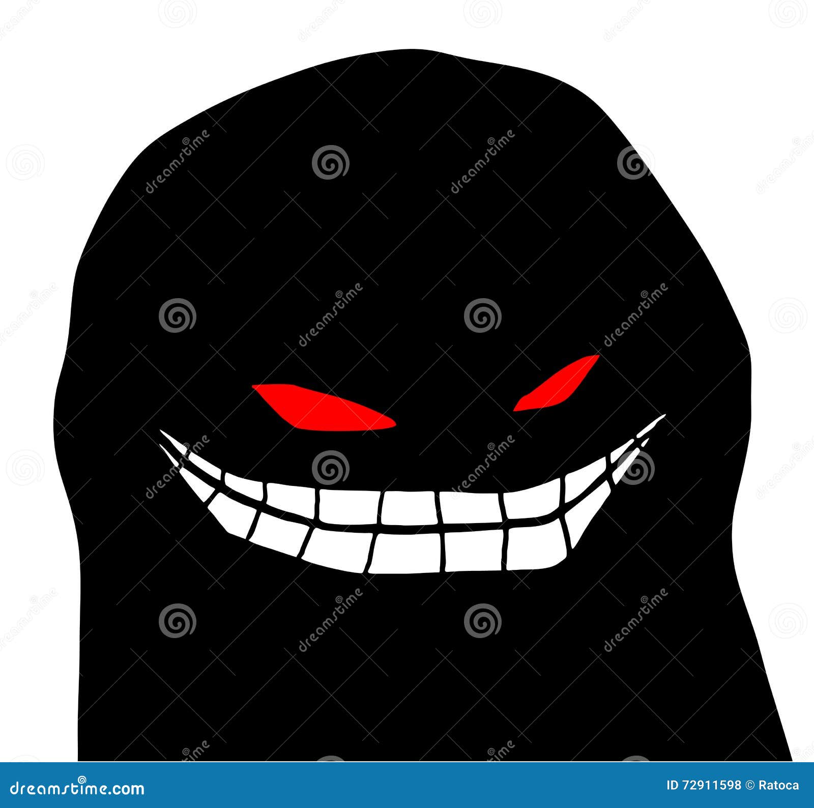 Terror face stock vector. Illustration of design, animal - 72911598