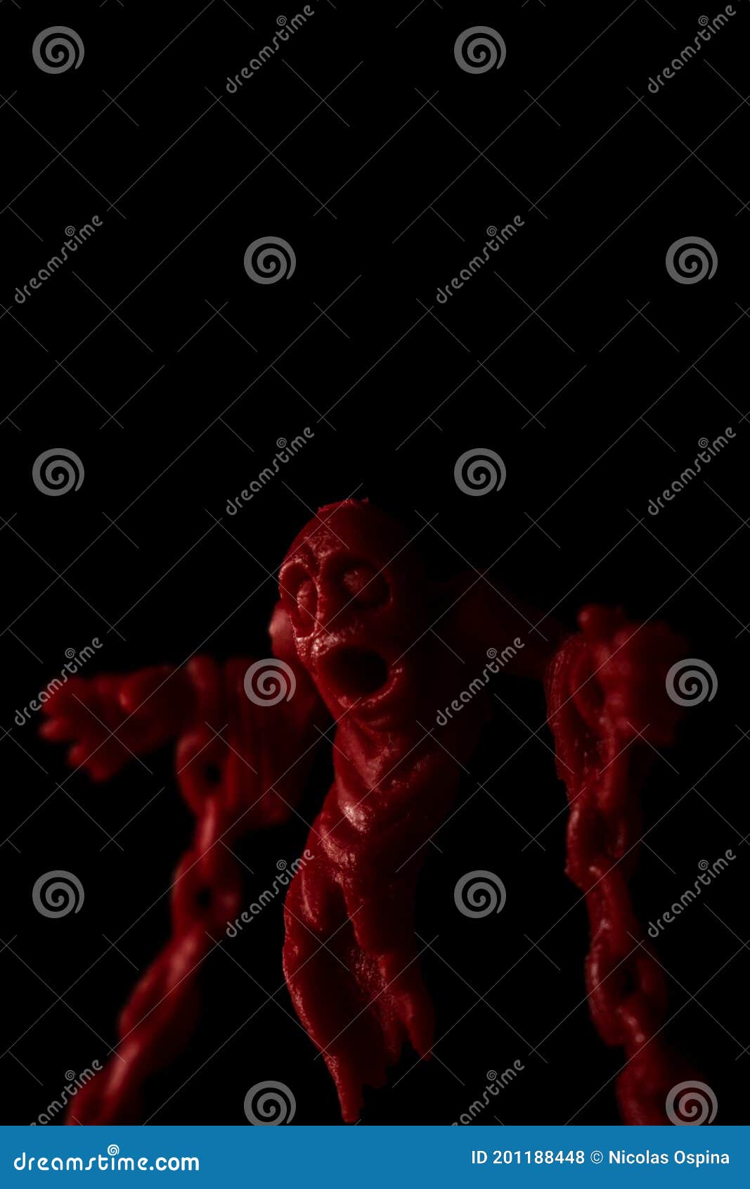 Terror Ghost Chained in the Darkness Stock Photo - Image of graphic ...