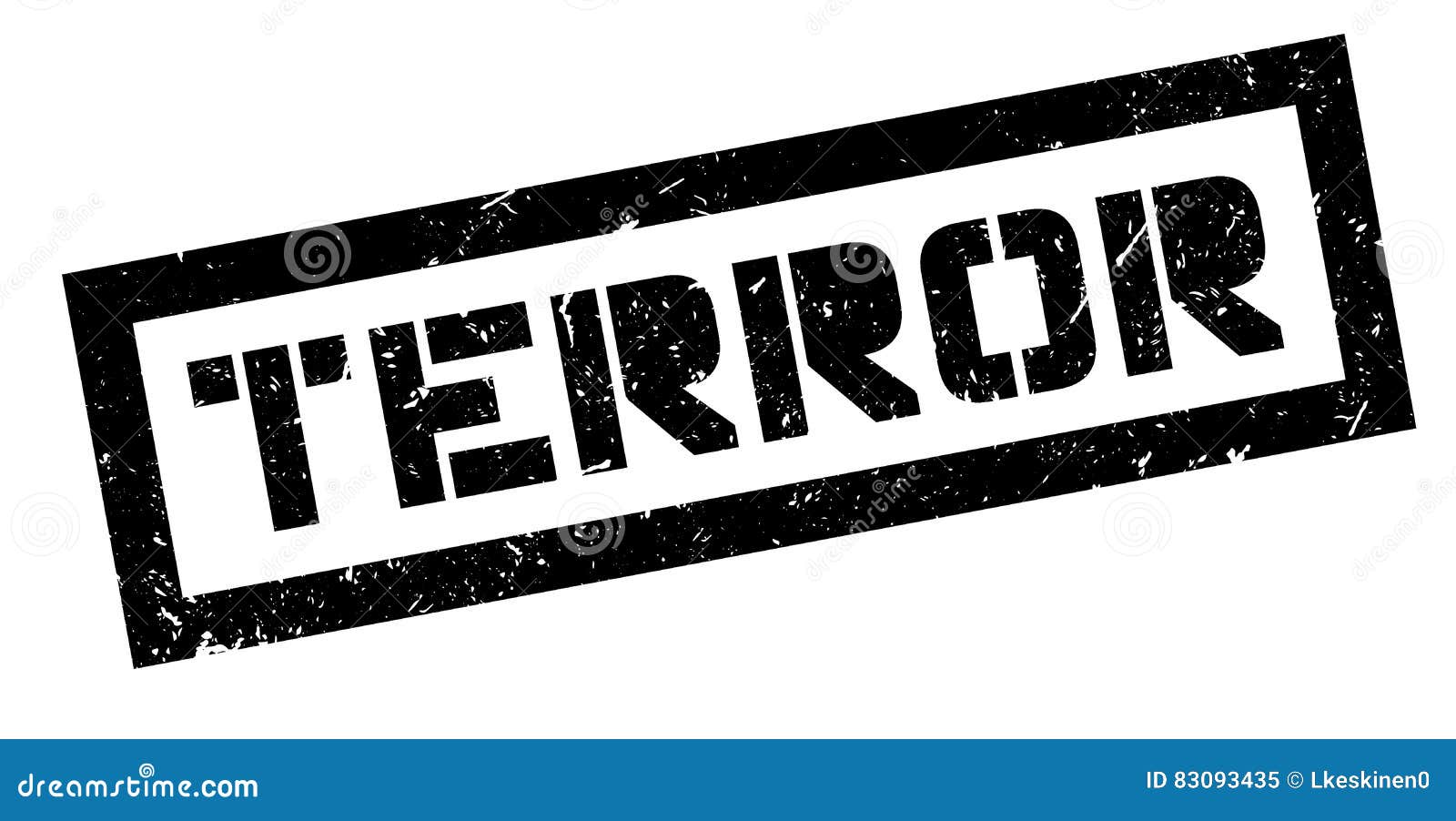 Terror rubber stamp stock illustration. Illustration of horror - 83093435