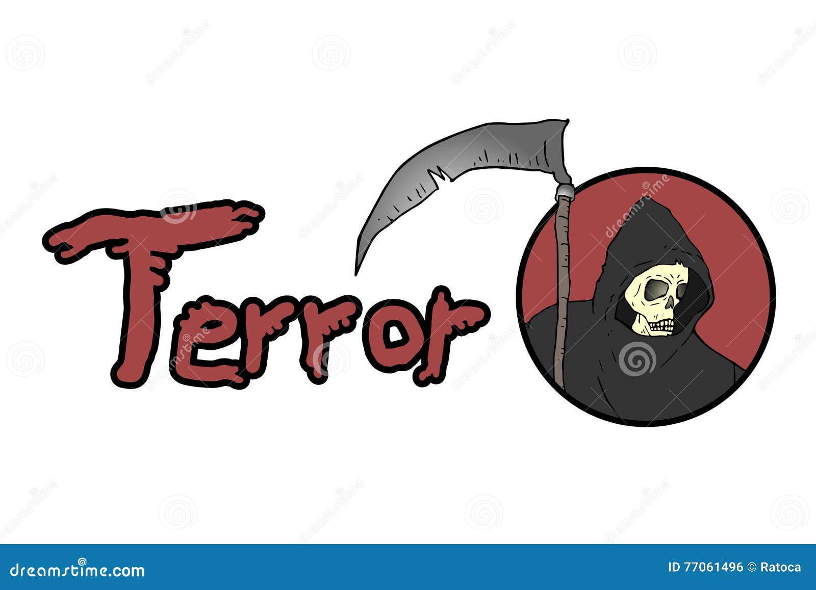Terror symbol stock vector. Illustration of halloween - 77061496