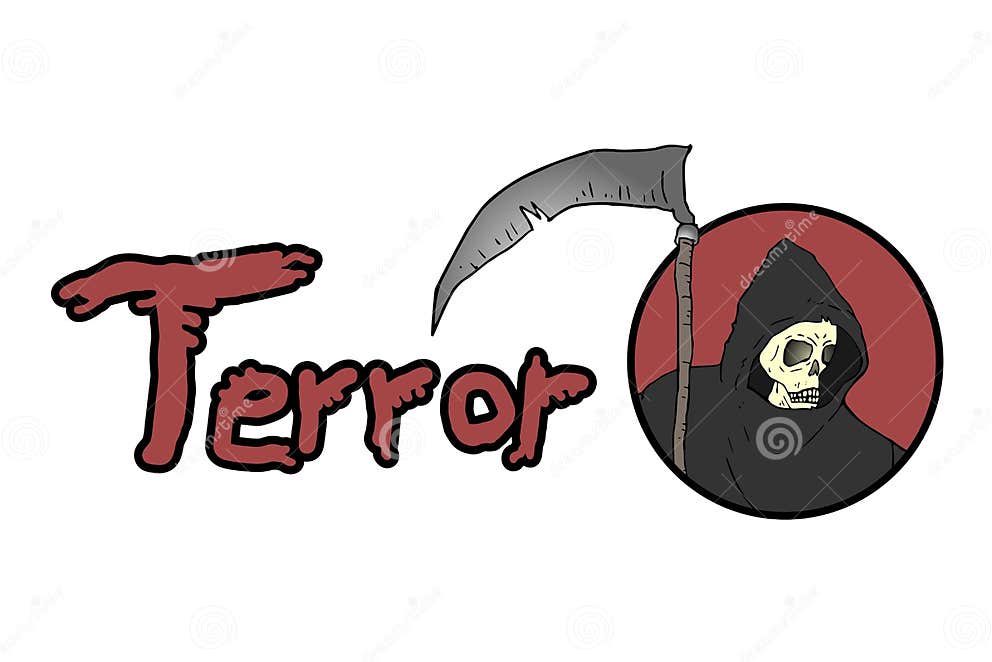 Terror symbol stock vector. Illustration of halloween - 77061496