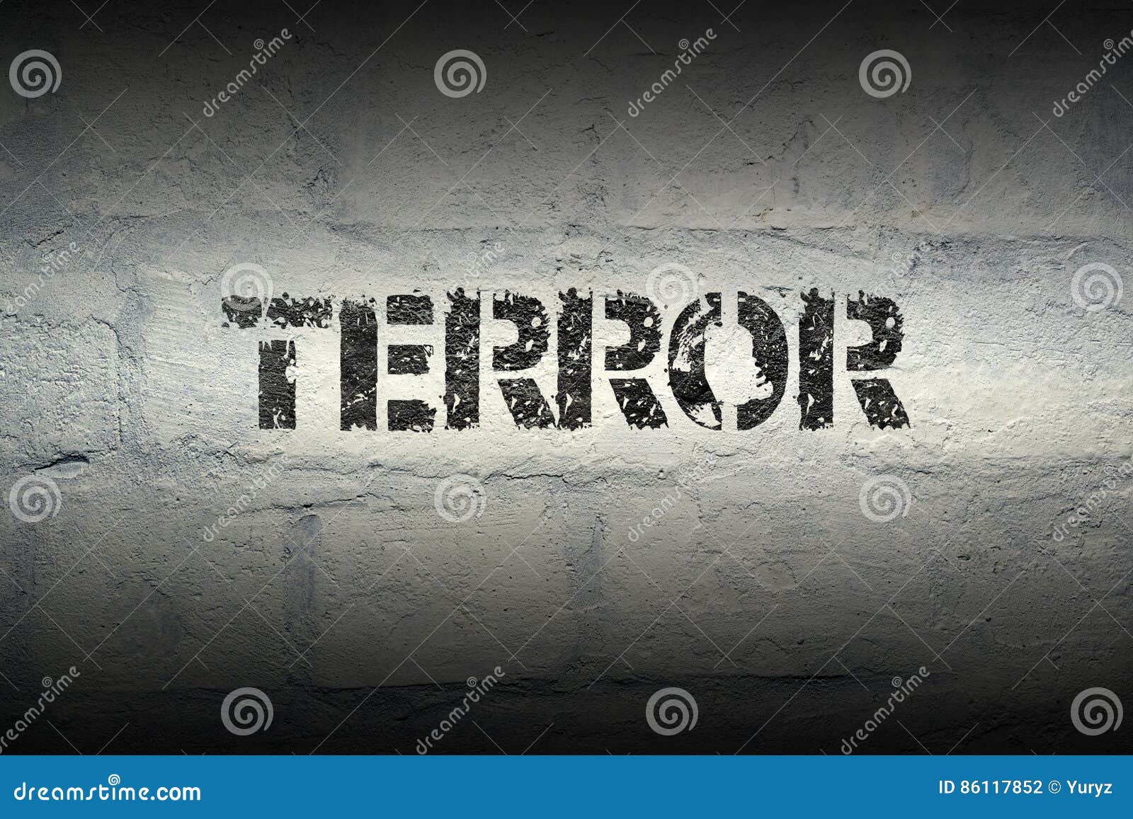 Terror word gr stock photo. Image of black, stencil, attack - 86117852