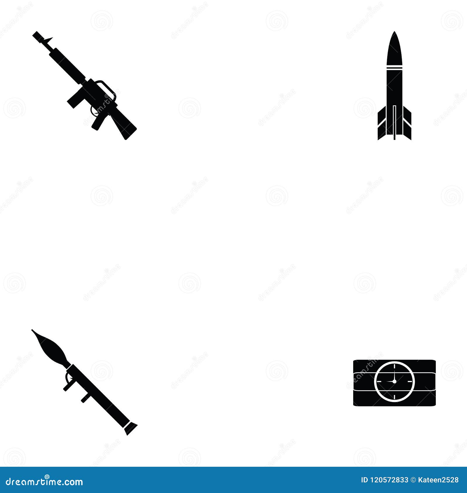 Terrorism icon set stock vector. Illustration of bomb - 120572833