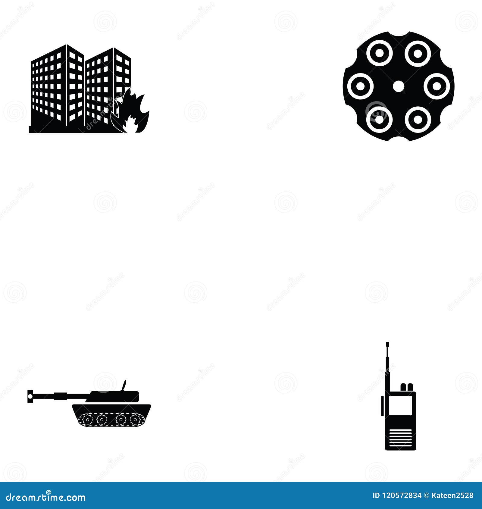 Terrorism icon set stock vector. Illustration of people - 120572834