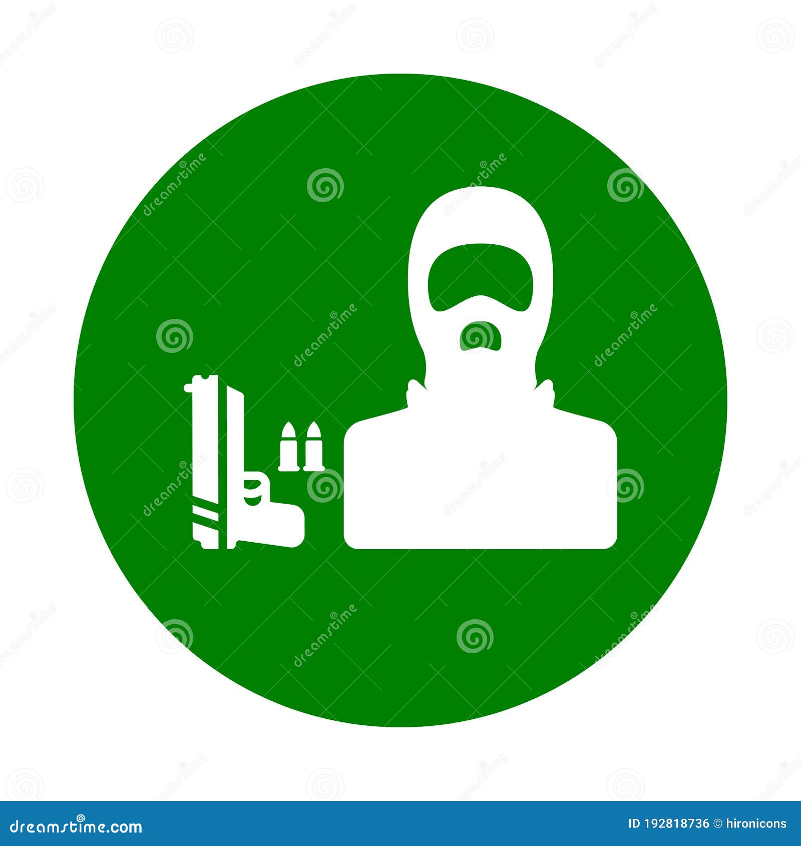 Terrorist Icon Vector Sign And Symbol Isolated On White Background ...