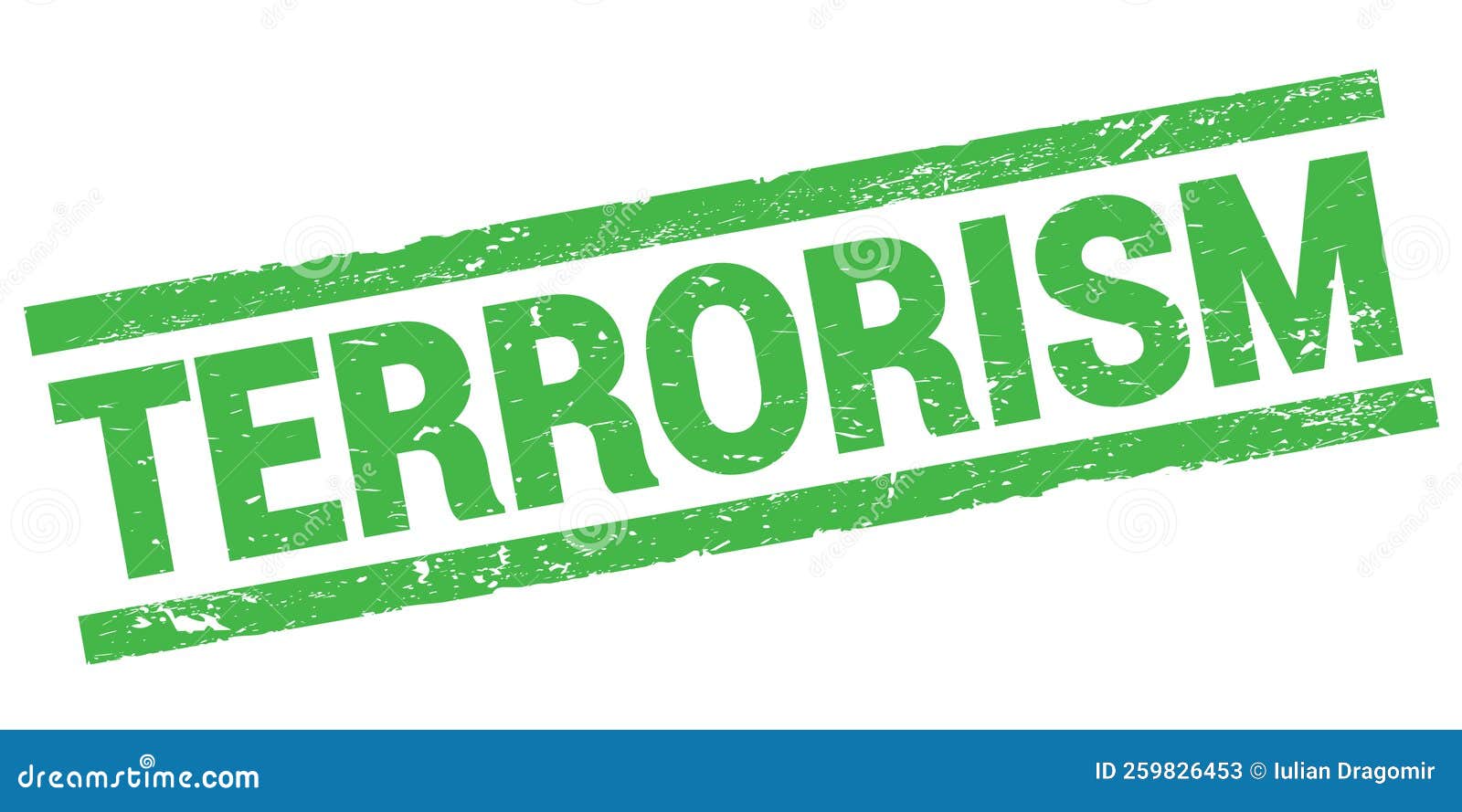 TERRORISM Text on Green Rectangle Stamp Sign Stock Illustration ...