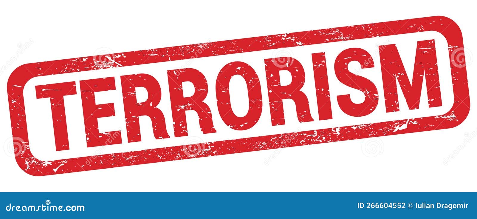 TERRORISM Text Written on Red Rectangle Stamp Stock Illustration ...