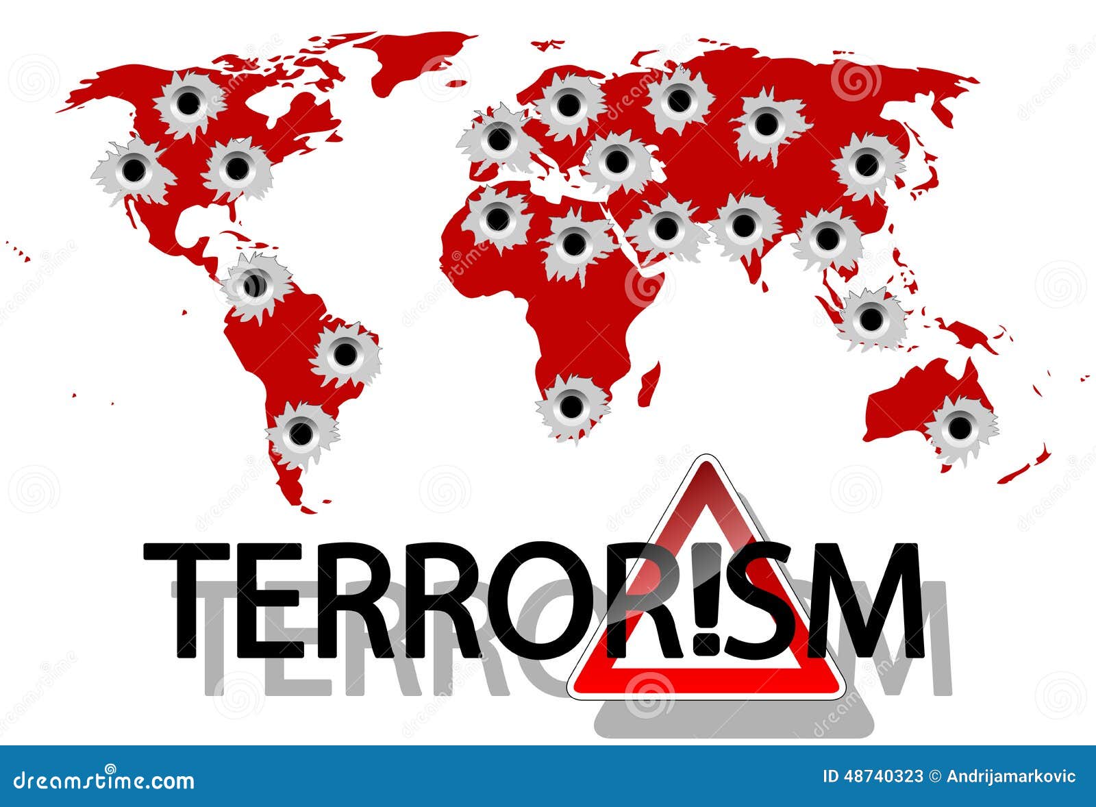 Terrorisme Illustration de Vecteur - Image: 48740323