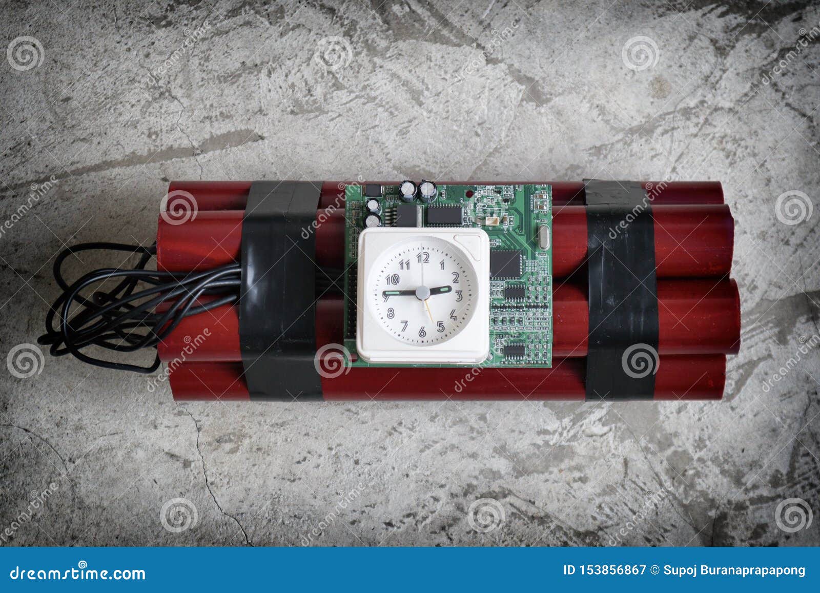 Terrorist Attack Time Bomb Whose Detonation is Triggered by a Timer ...