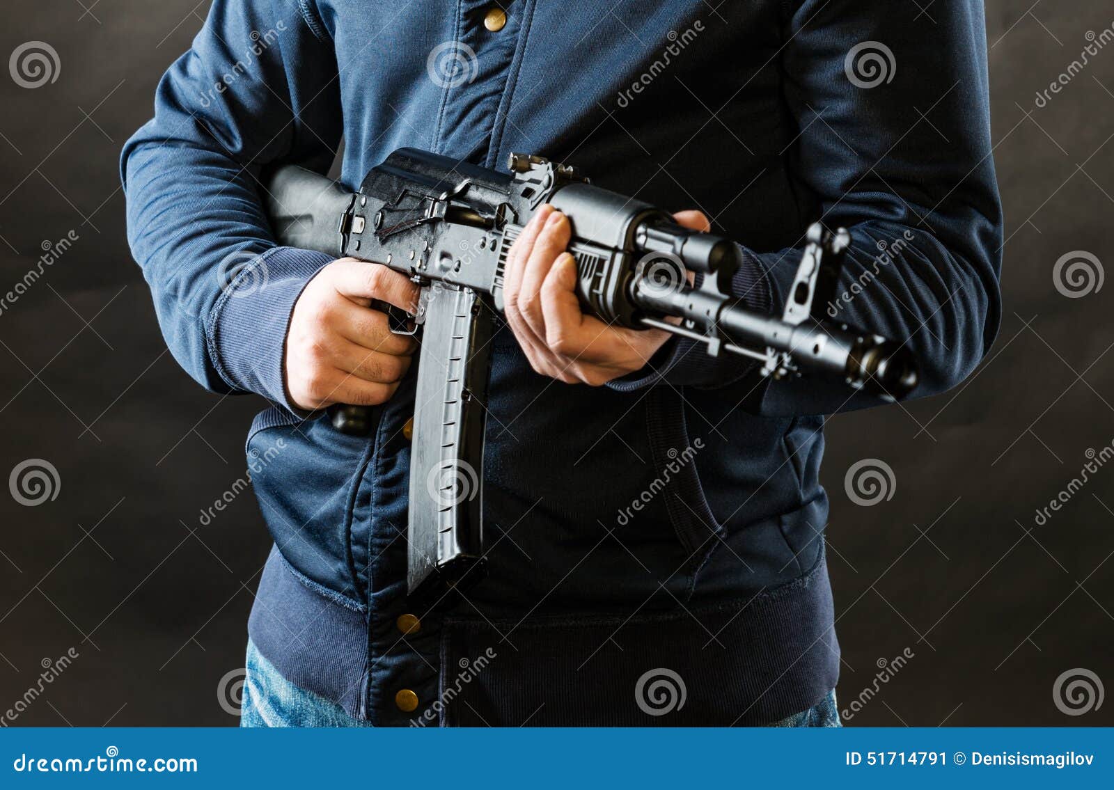 Kalashnikov AK 47 Rifle Magazin With Cartridges Stock Photo ...