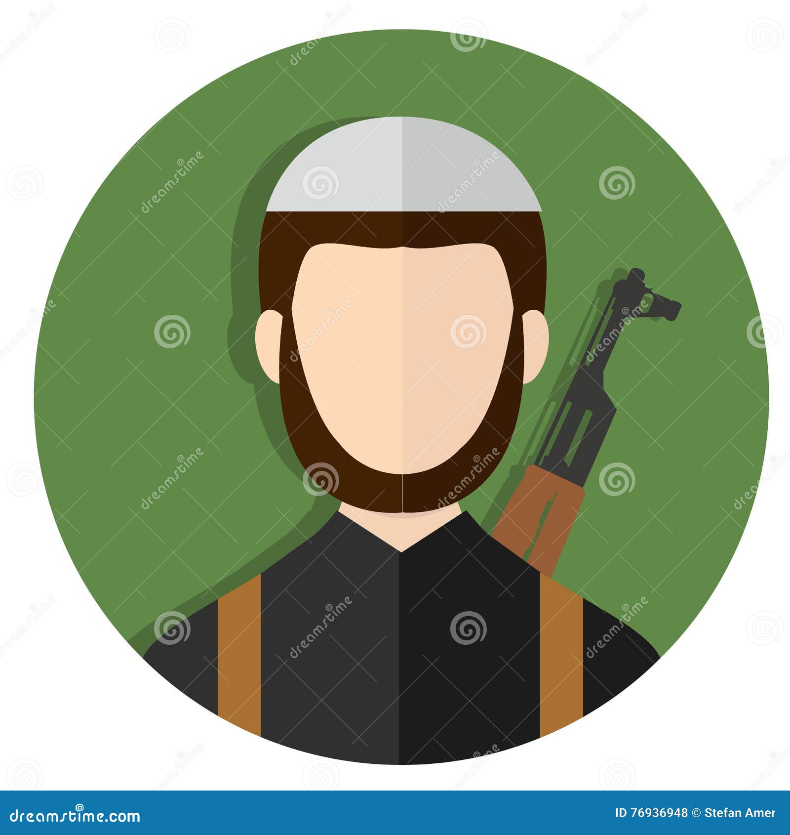 The AK-47, Or AK Kalashnikov Rifle, Hand Drawn Doodle Sketch, Isolated ...