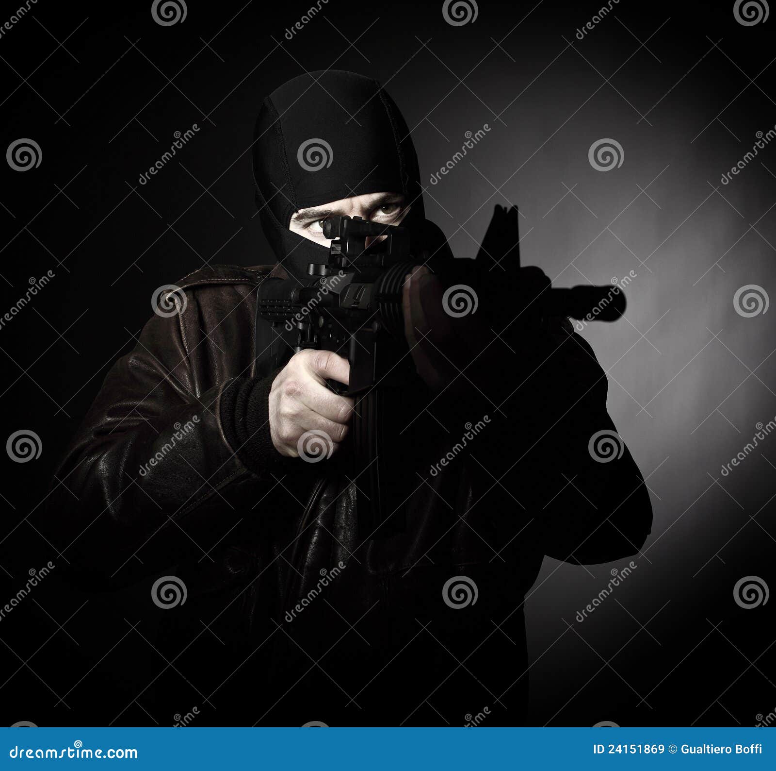 Terrorist portrait stock image. Image of crime, male - 24151869