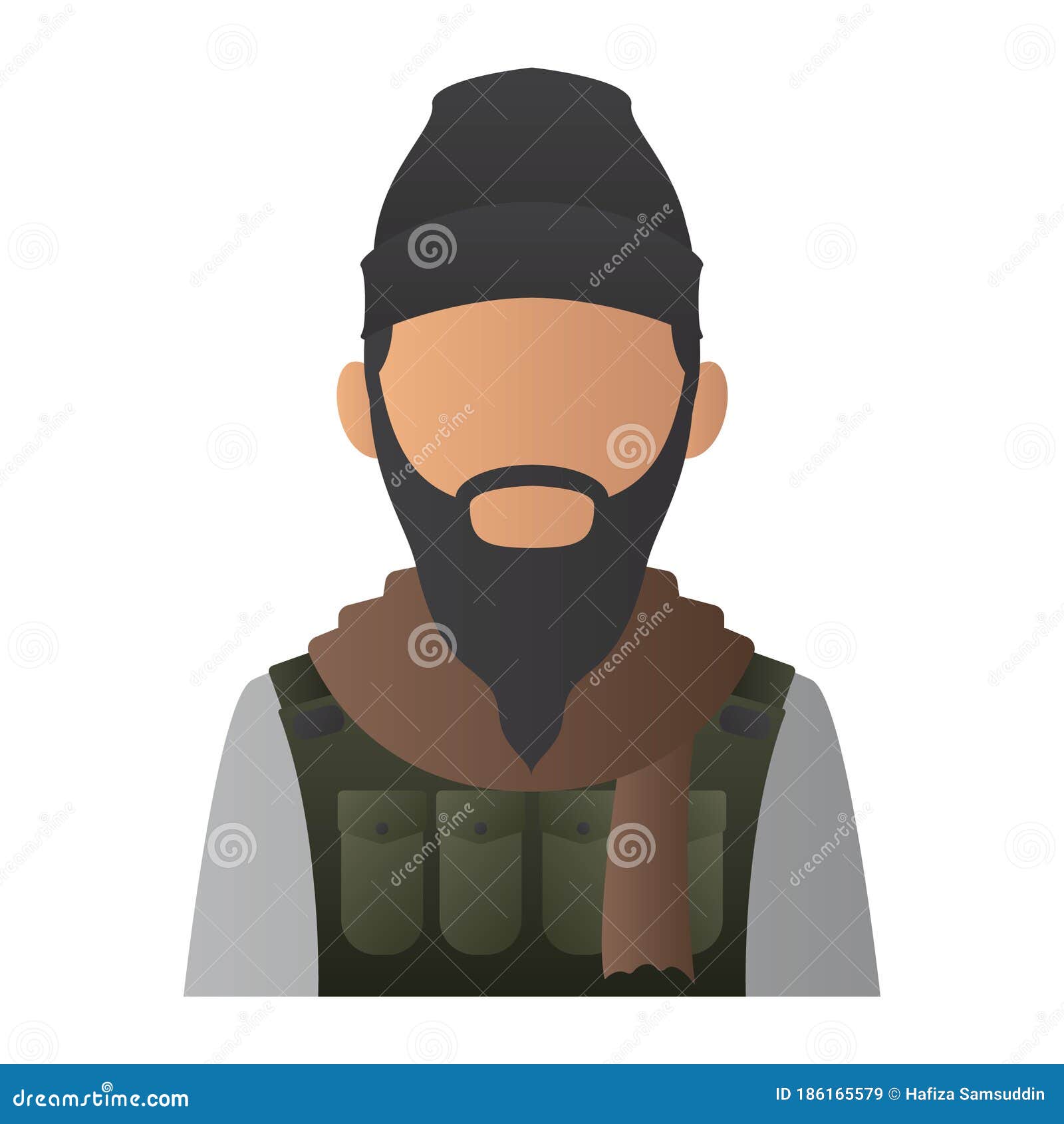 Terrorist. Vector Illustration Decorative Design Stock Vector ...